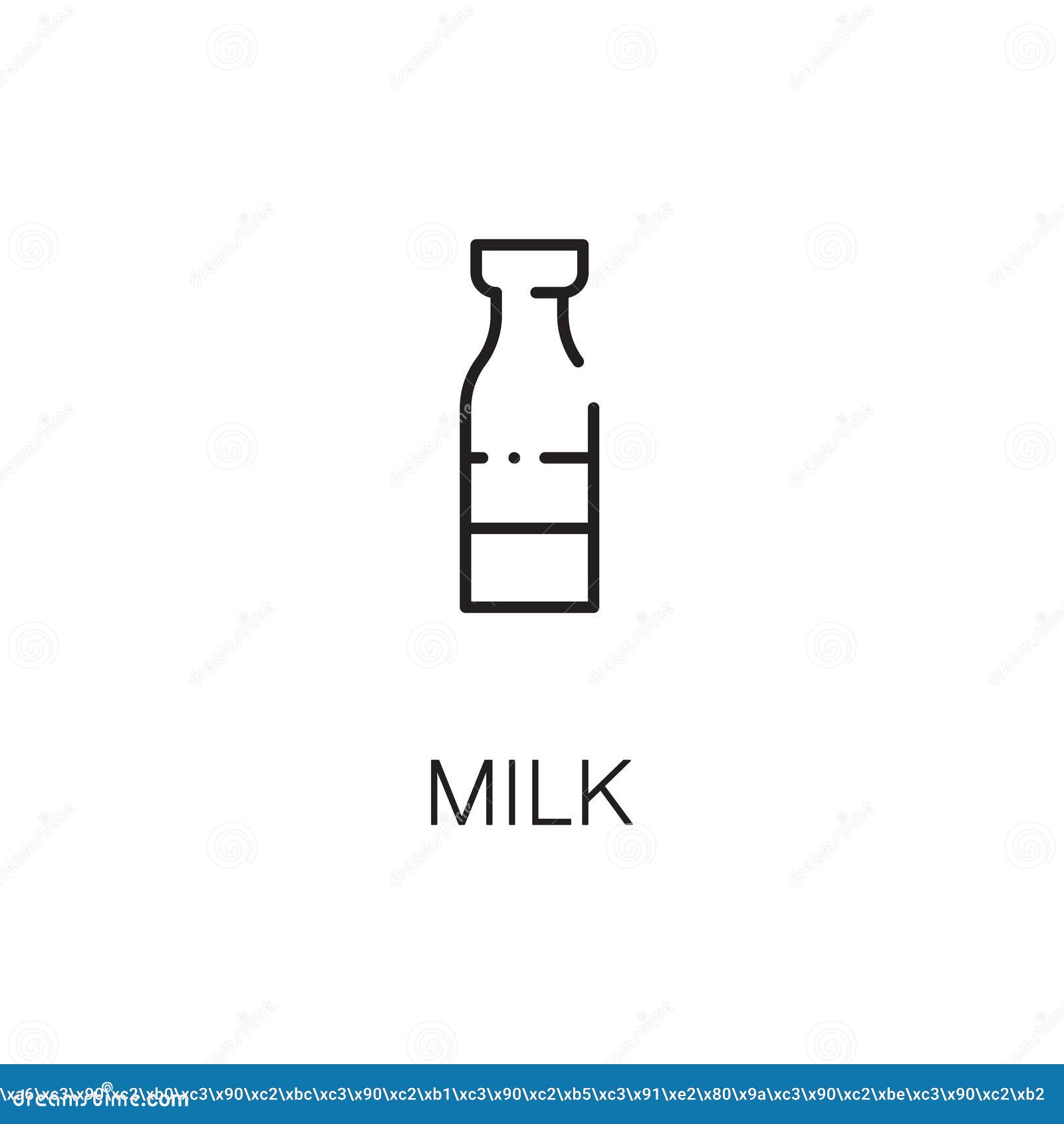 Icona O Logo Del Latte Per Web Design Illustrazione Vettoriale ...