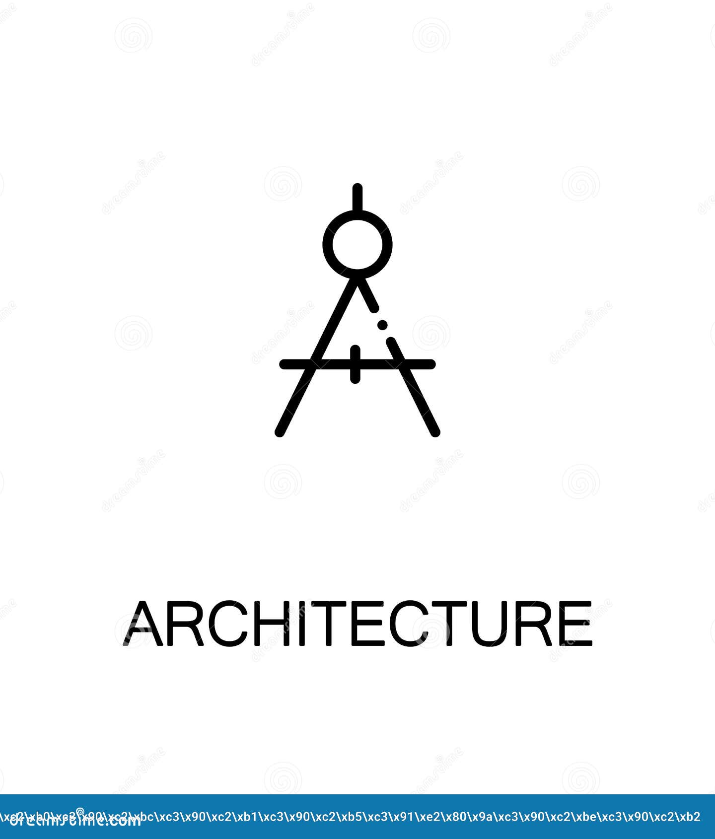 Icona O Logo Di Architettura Per Web Design Illustrazione Vettoriale ...