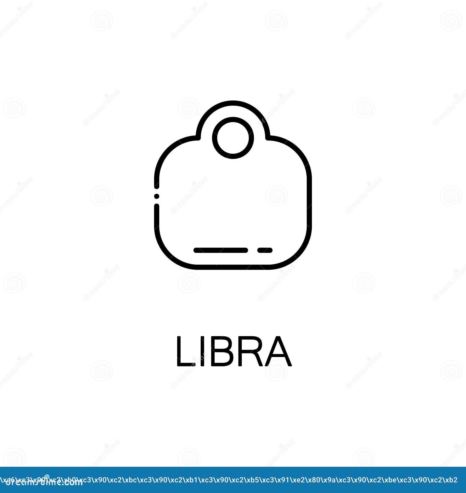 Icona O Logo Piana Della Bilancia Per Web Design Illustrazione ...