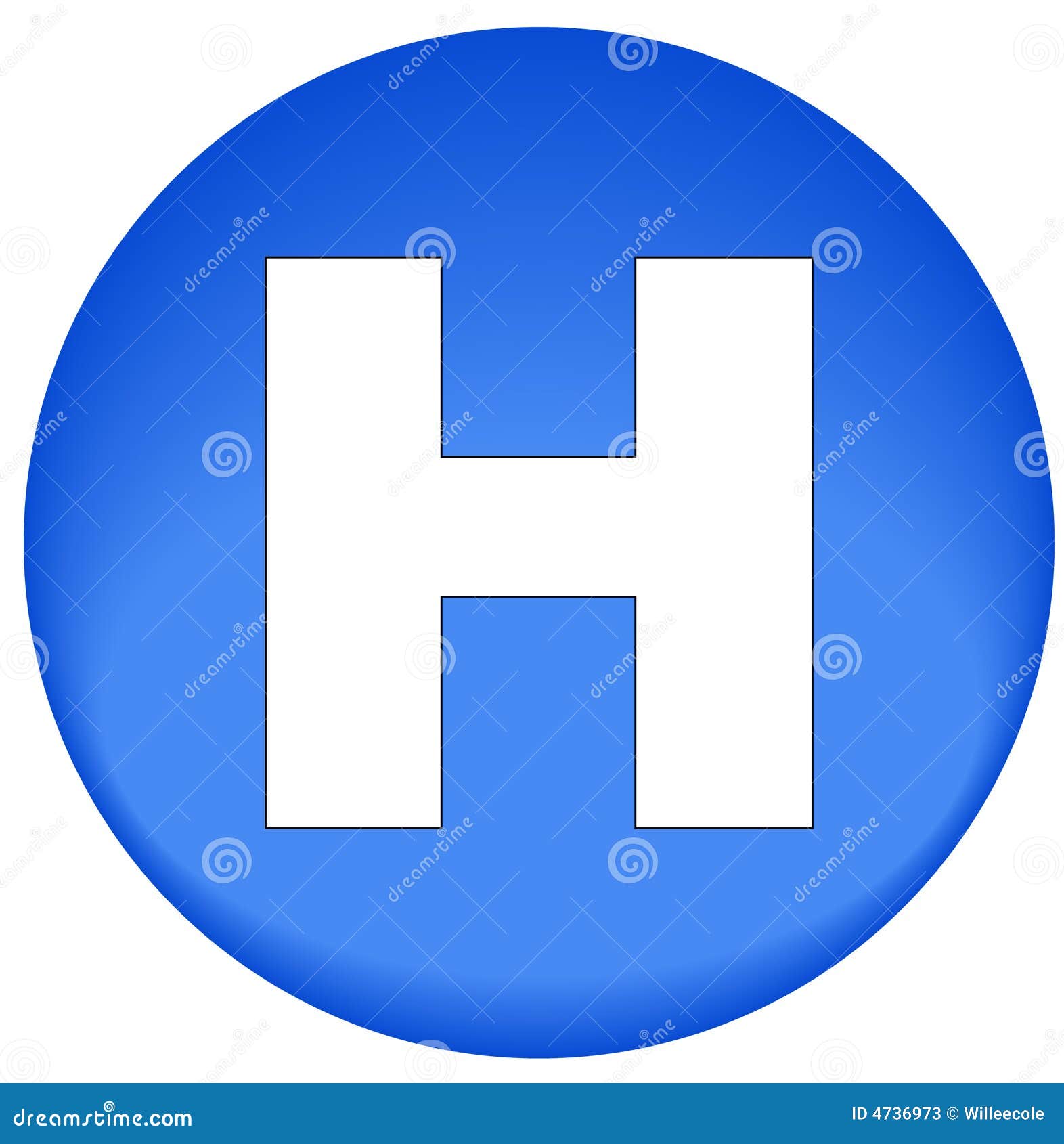 Icona O Tasto Dell'ospedale Illustrazione Vettoriale - Illustrazione di ...