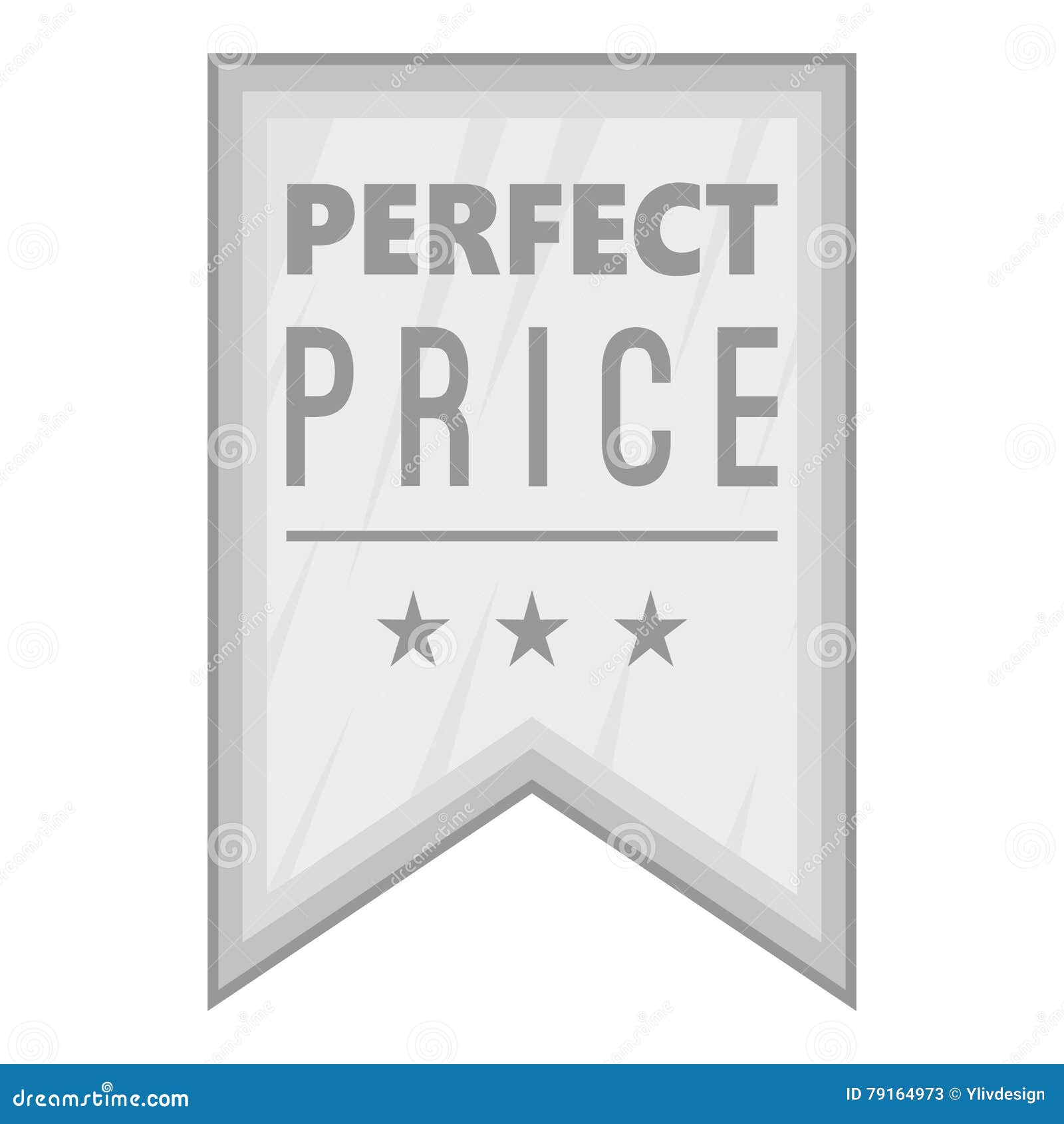 Icona Perfetta Di Prezzi Dell'etichetta, Stile Monocromatico ...