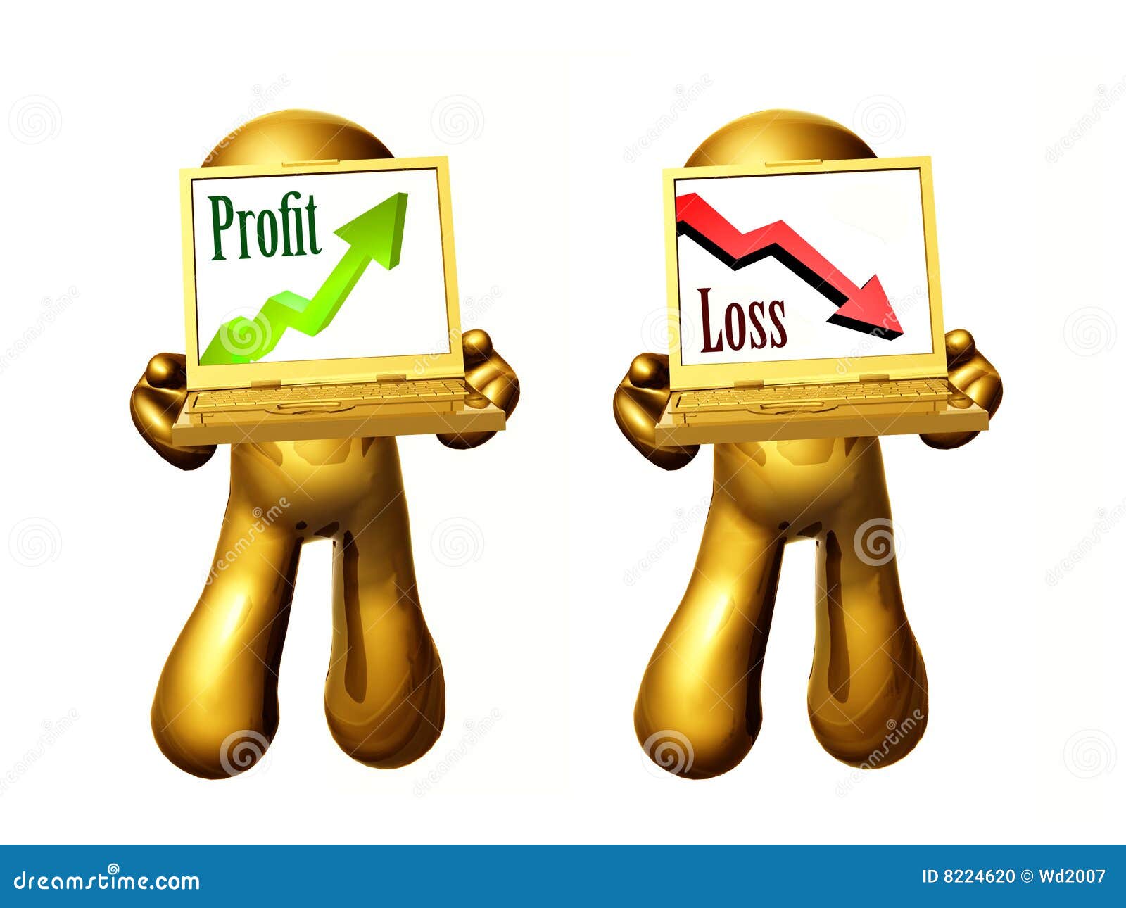 Icona profitti e perdite illustrazione di stock. Illustrazione di ...