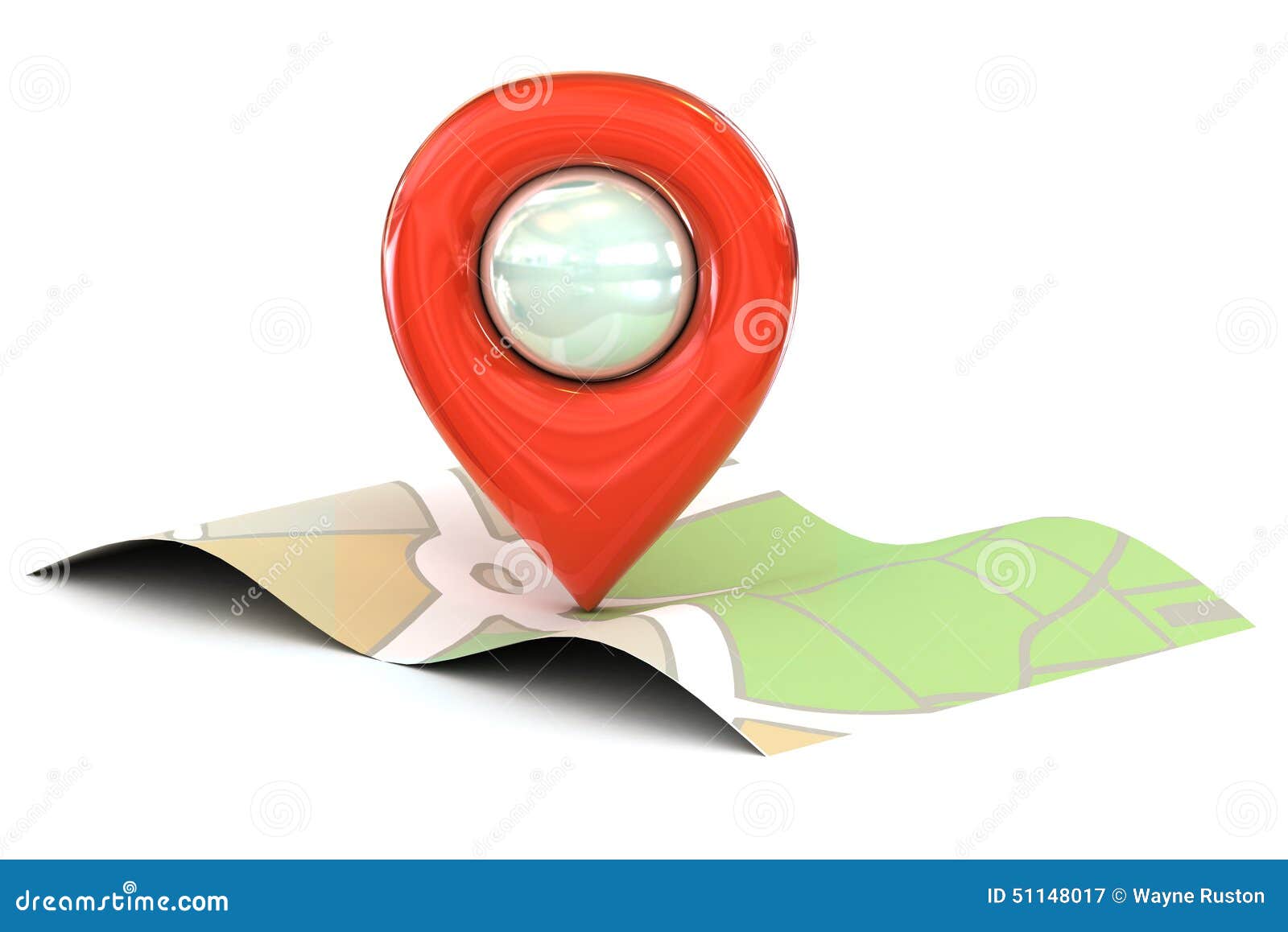 Icona Rossa Del Puntatore Della Mappa Illustrazione di Stock ...