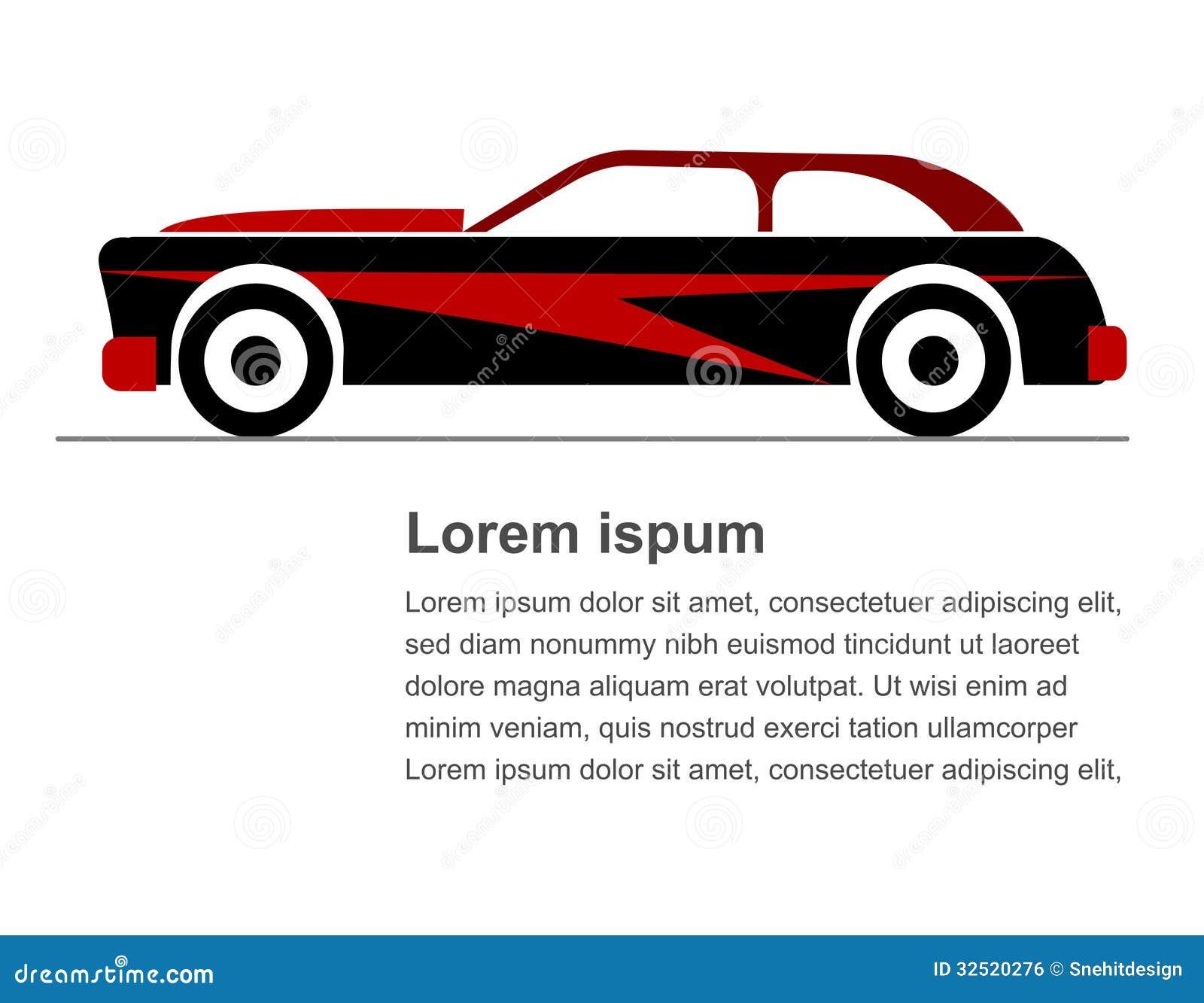 Icona Rossa Dell'automobile Del Muscolo Illustrazione di Stock ...