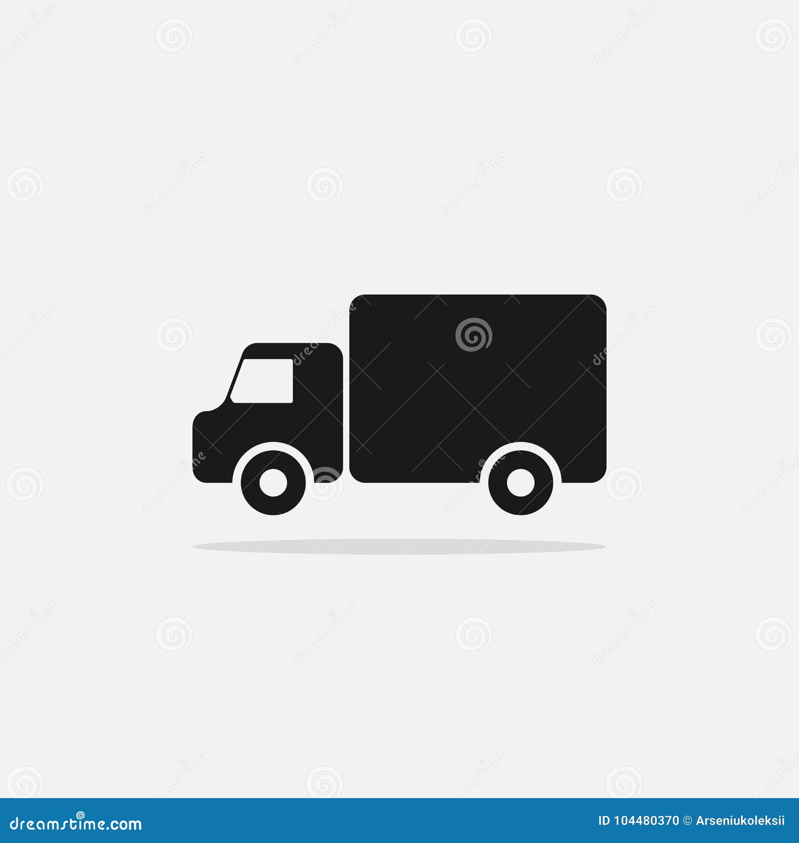Icona semplice del camion illustrazione vettoriale. Illustrazione di ...