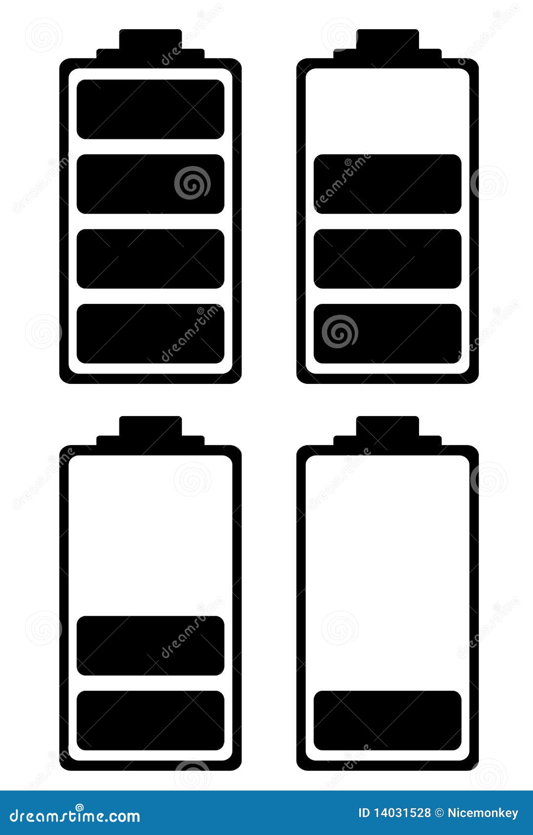 Icona Semplice Della Carica Della Batteria Illustrazione di Stock ...
