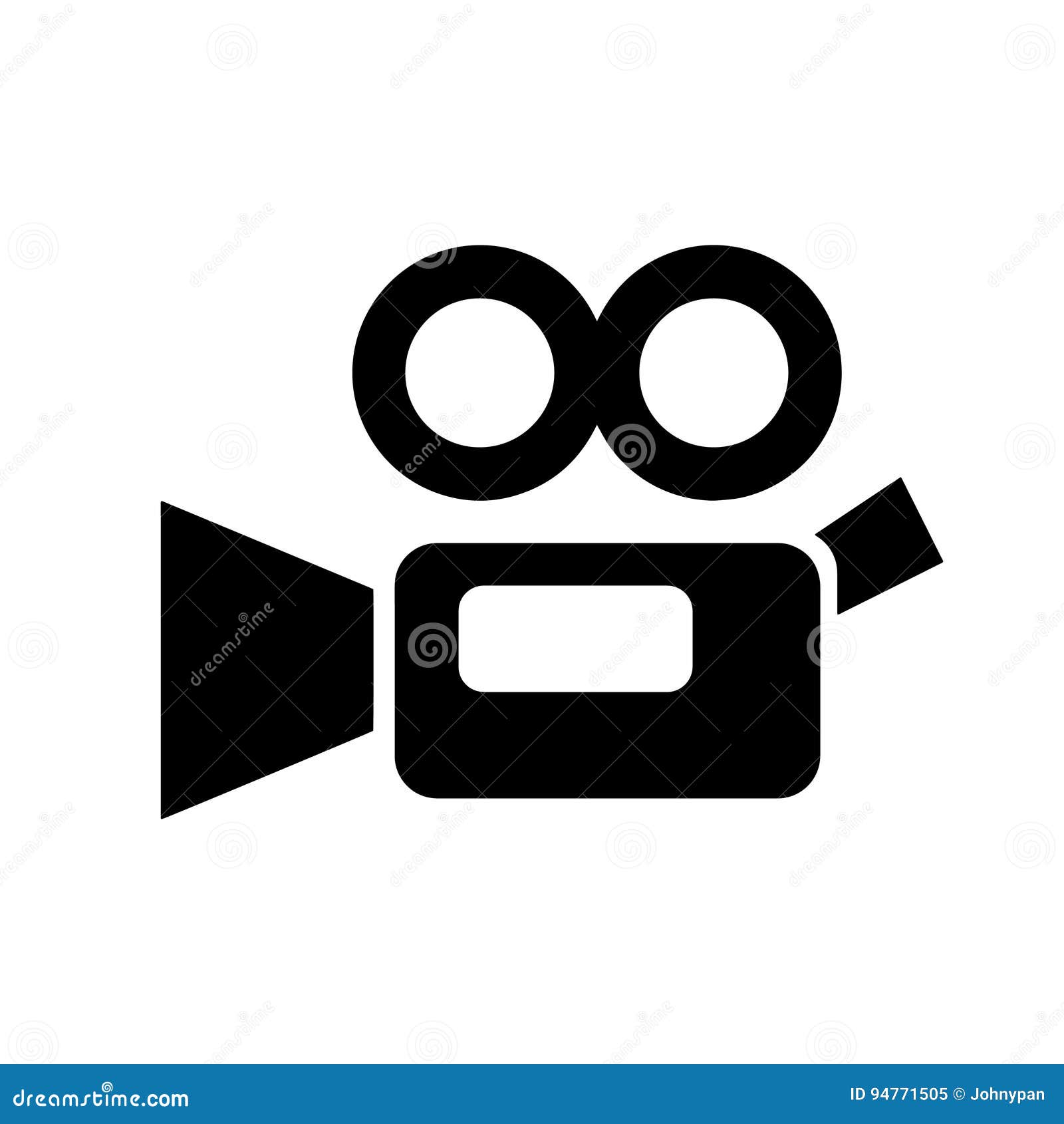 Icona Semplice Della Videocamera Illustrazione Vettoriale ...