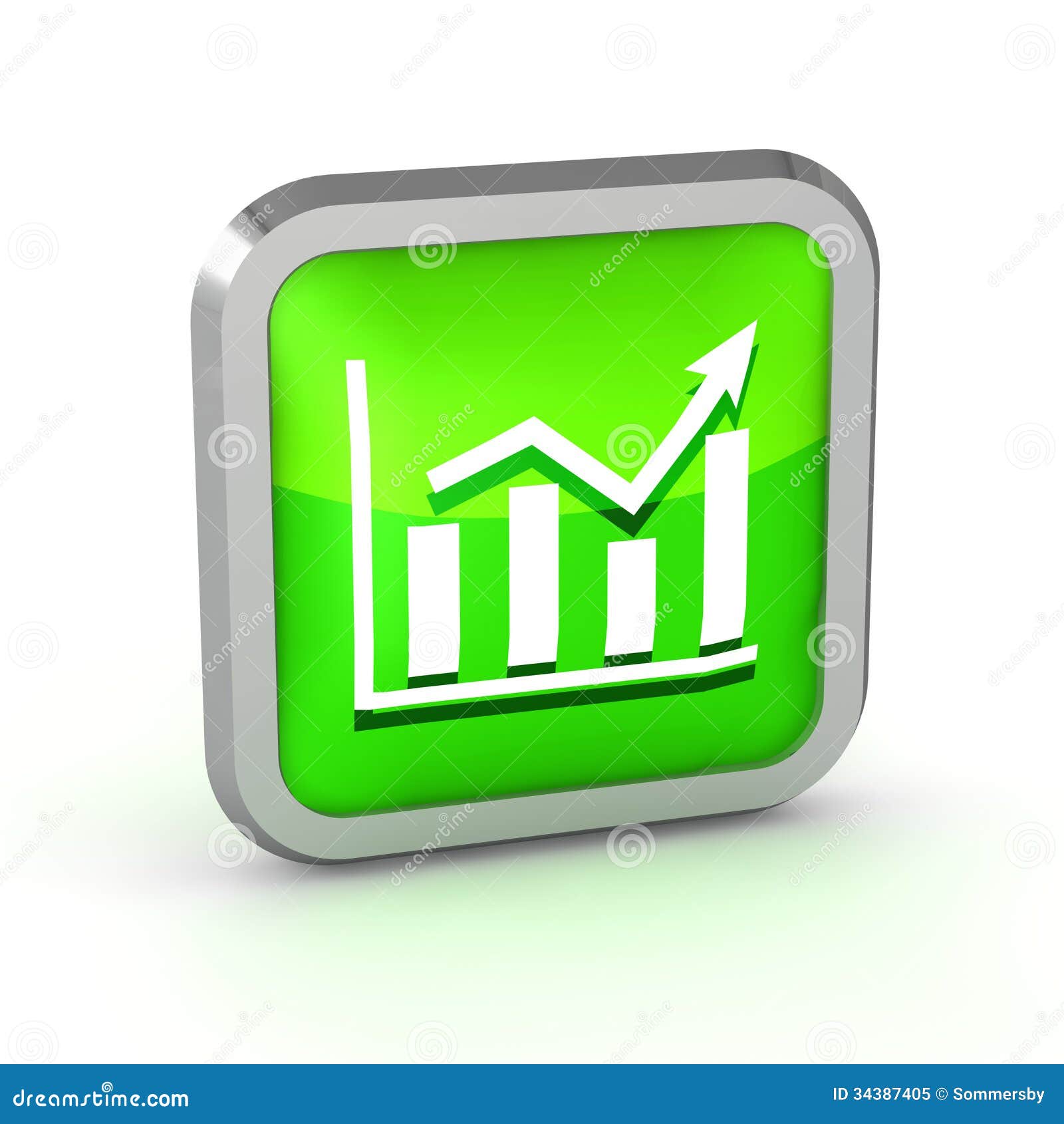 Icona verde del grafico illustrazione di stock. Illustrazione di ...