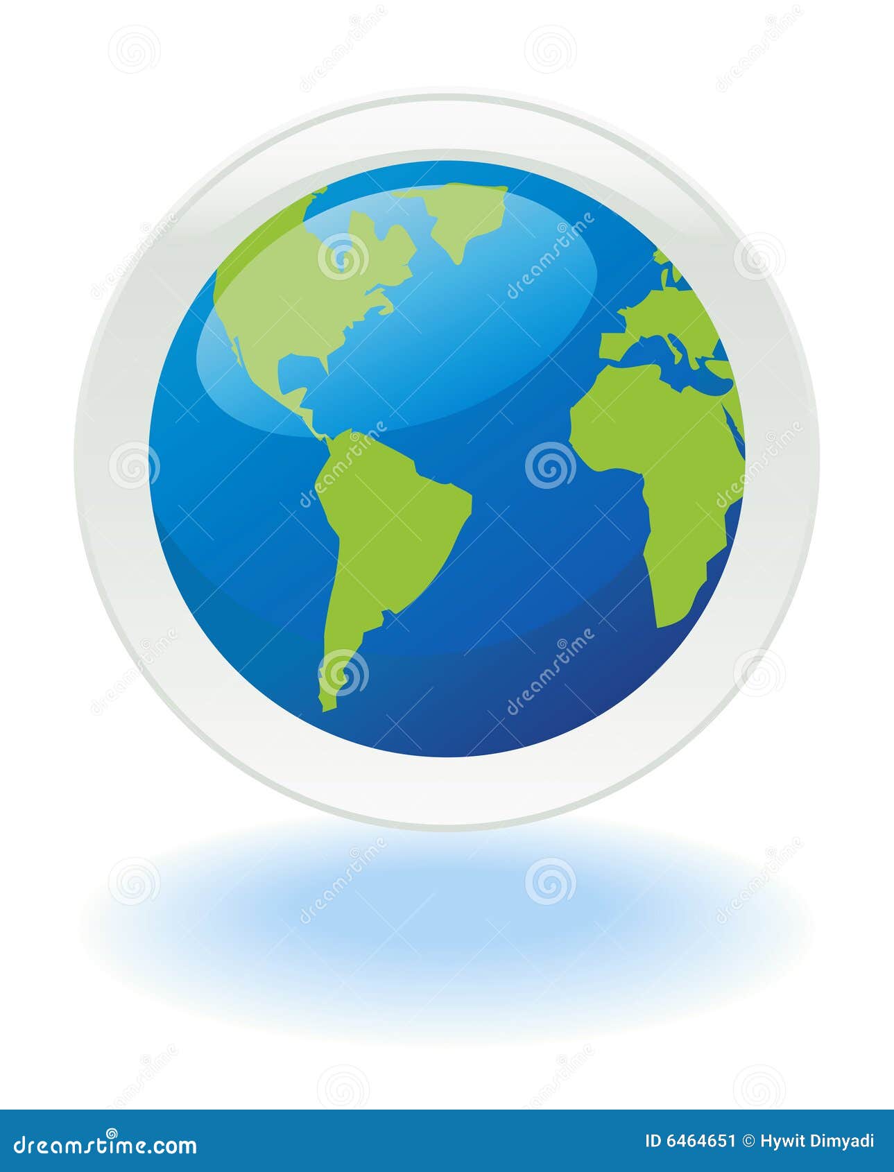 Icona verde del mondo illustrazione vettoriale. Illustrazione di nave ...