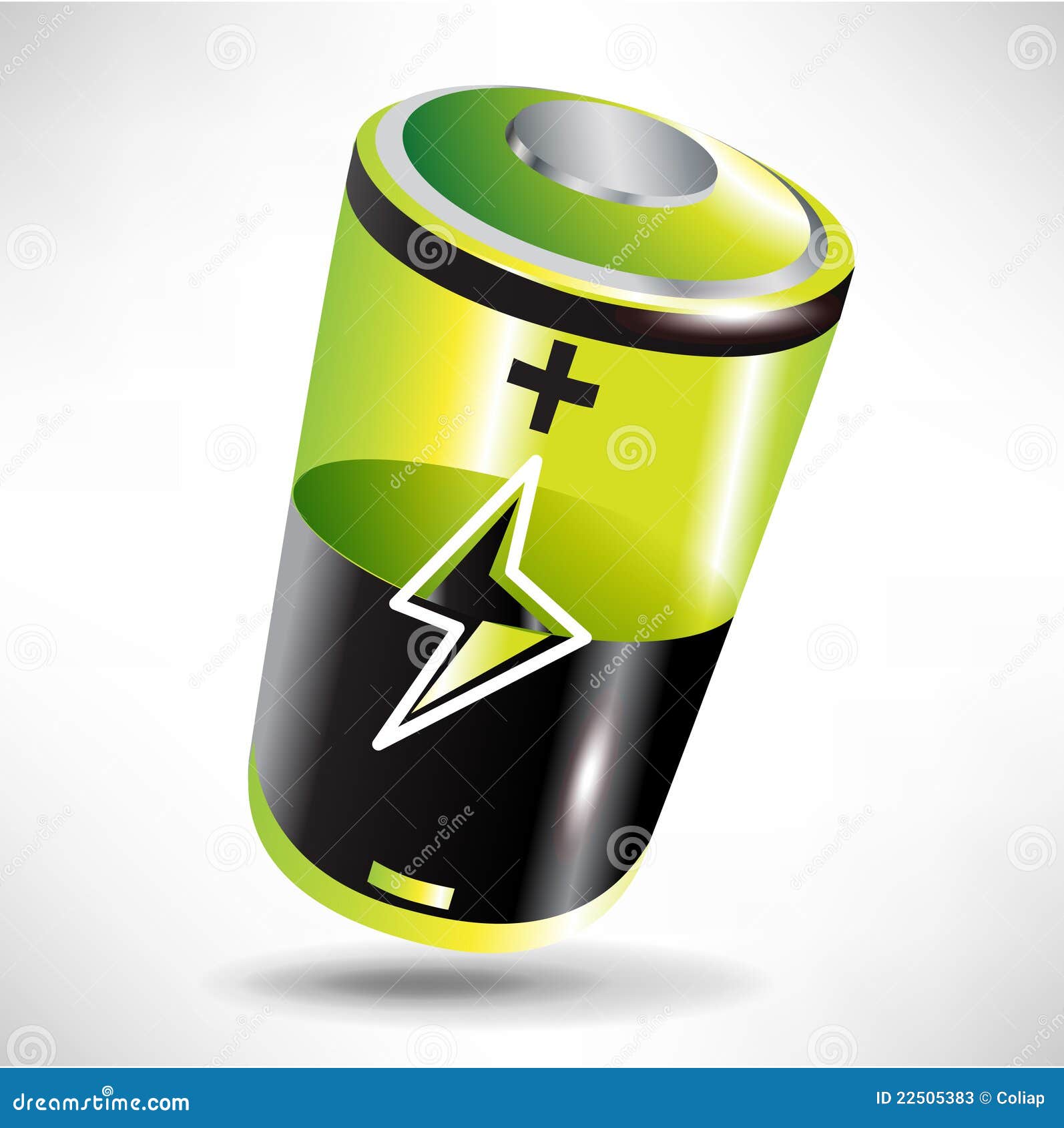 Icona verde della batteria illustrazione vettoriale. Illustrazione di ...