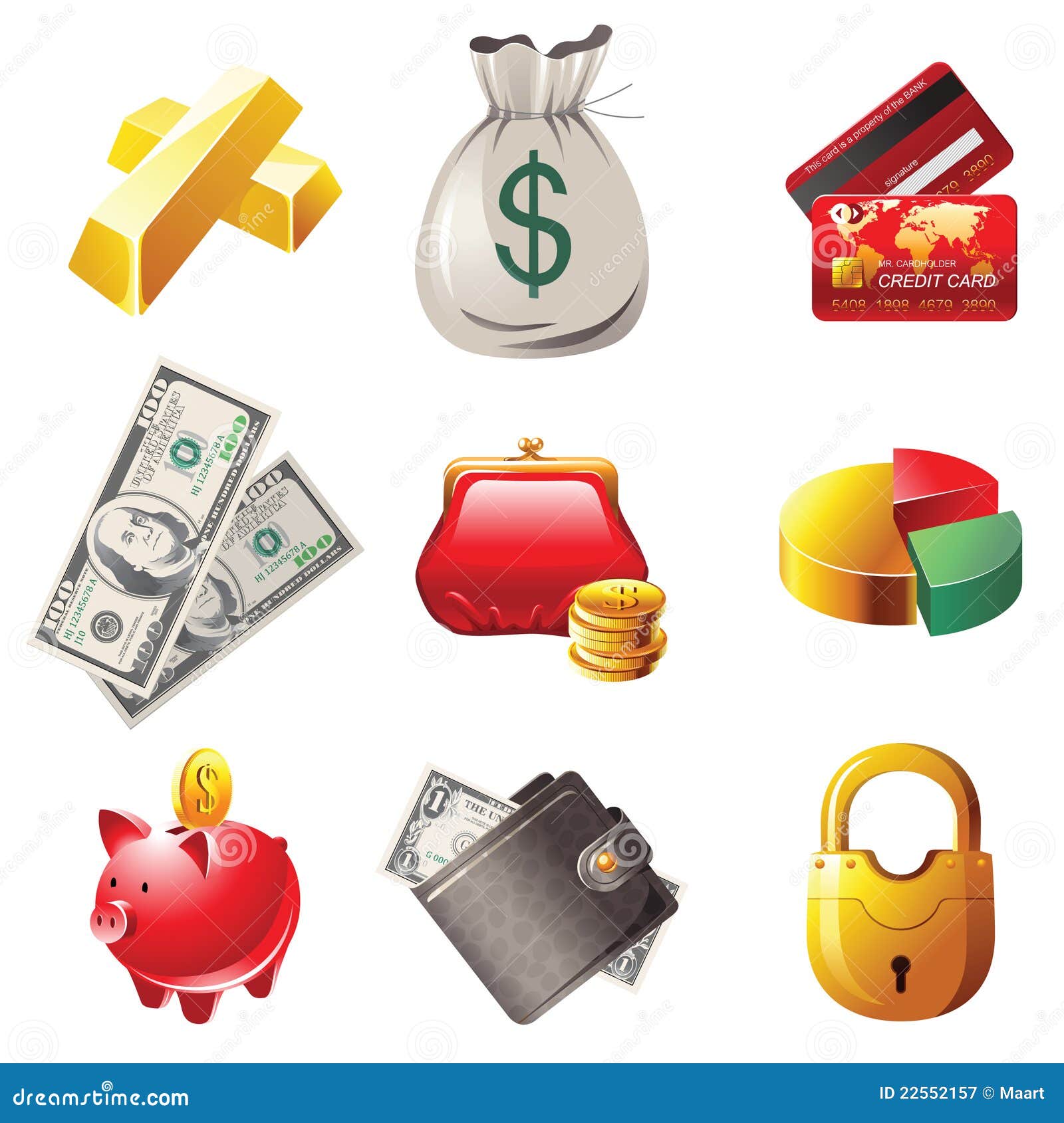 Icone dei soldi illustrazione vettoriale. Illustrazione di contanti ...