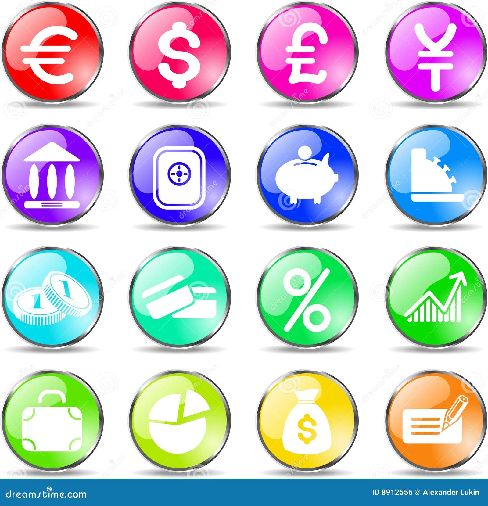 Icone dei soldi illustrazione vettoriale. Illustrazione di valuta - 8912556