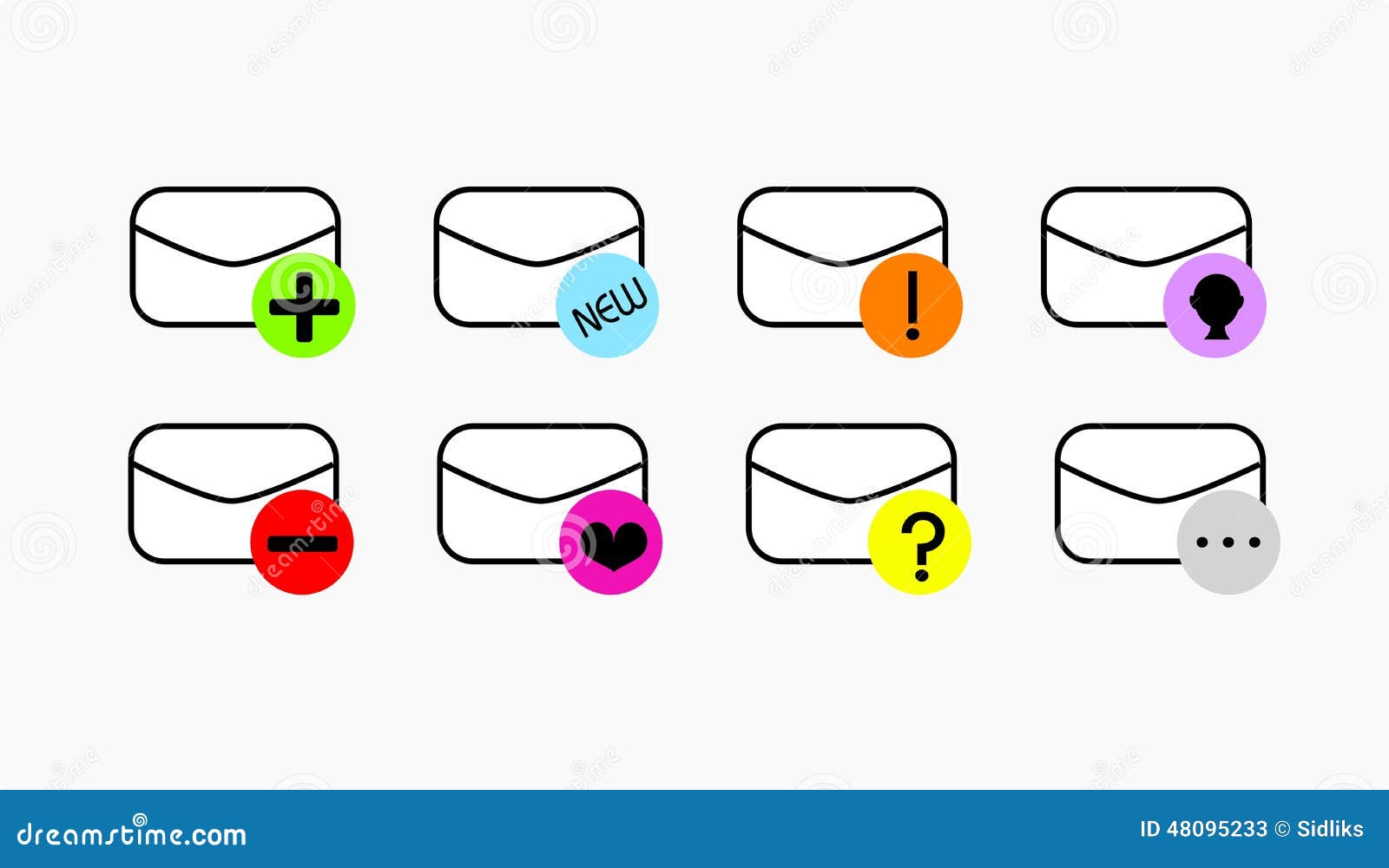 Icone del messaggio illustrazione di stock. Illustrazione di ragnatela ...