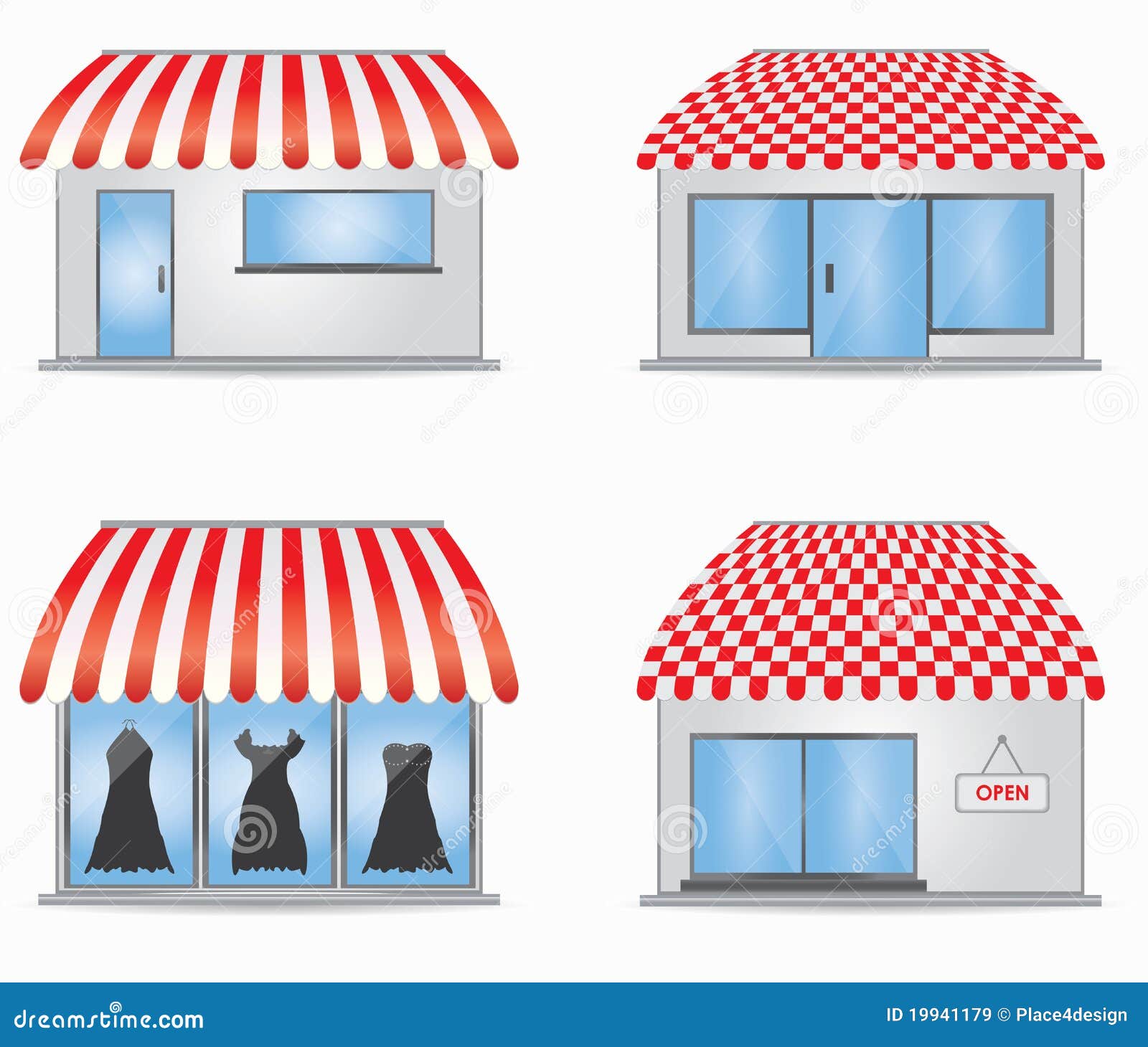 Icone del negozio illustrazione vettoriale. Illustrazione di ...