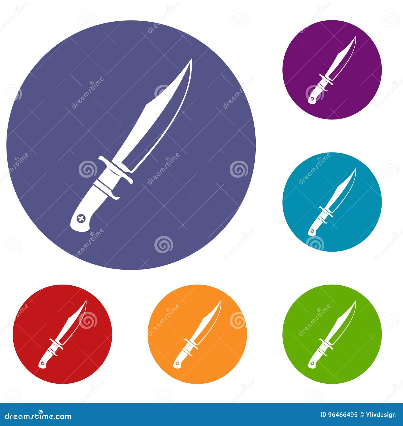Icone del pugnale messe illustrazione vettoriale. Illustrazione di ...