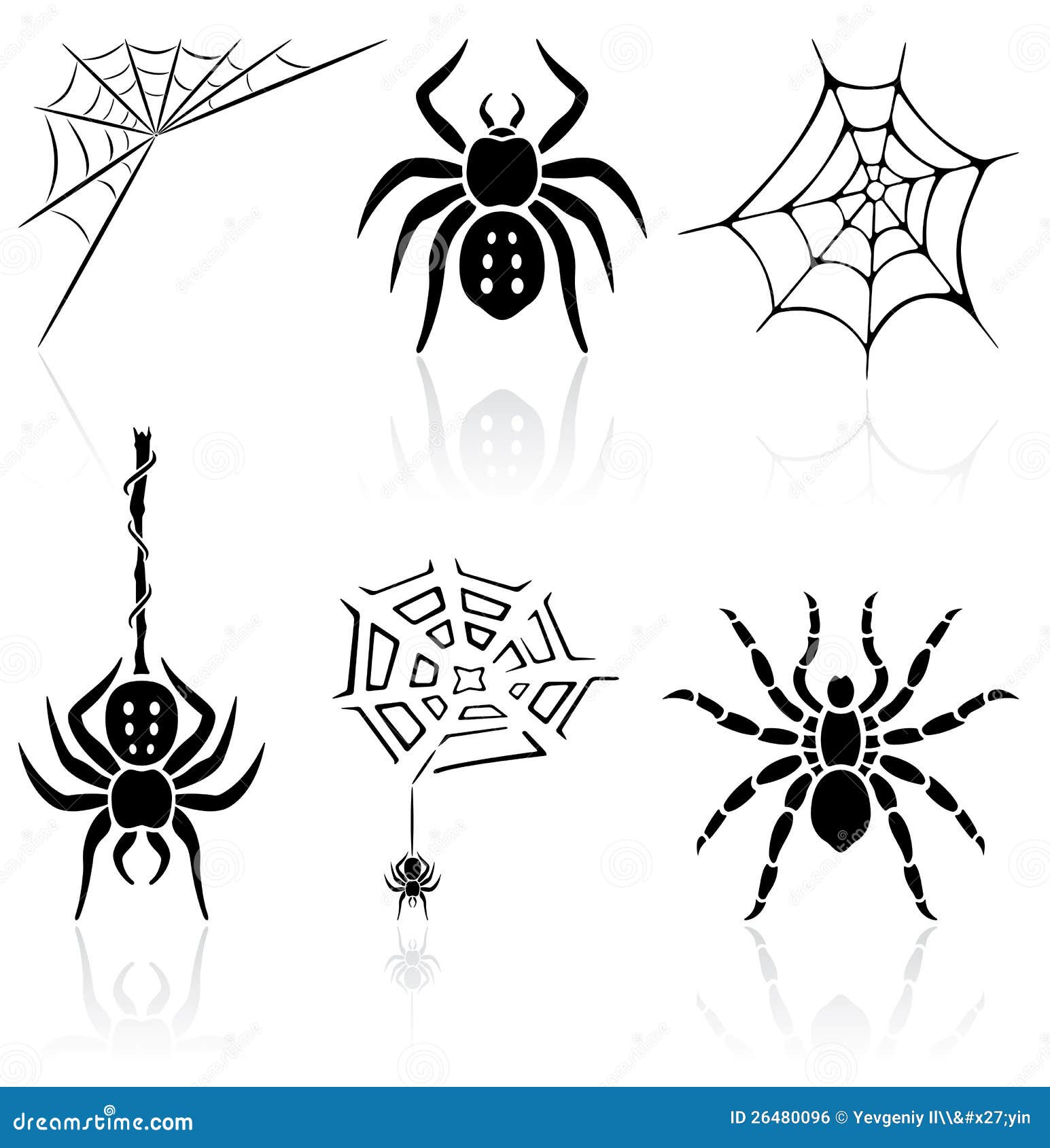 Icone del ragno illustrazione vettoriale. Illustrazione di nero - 26480096