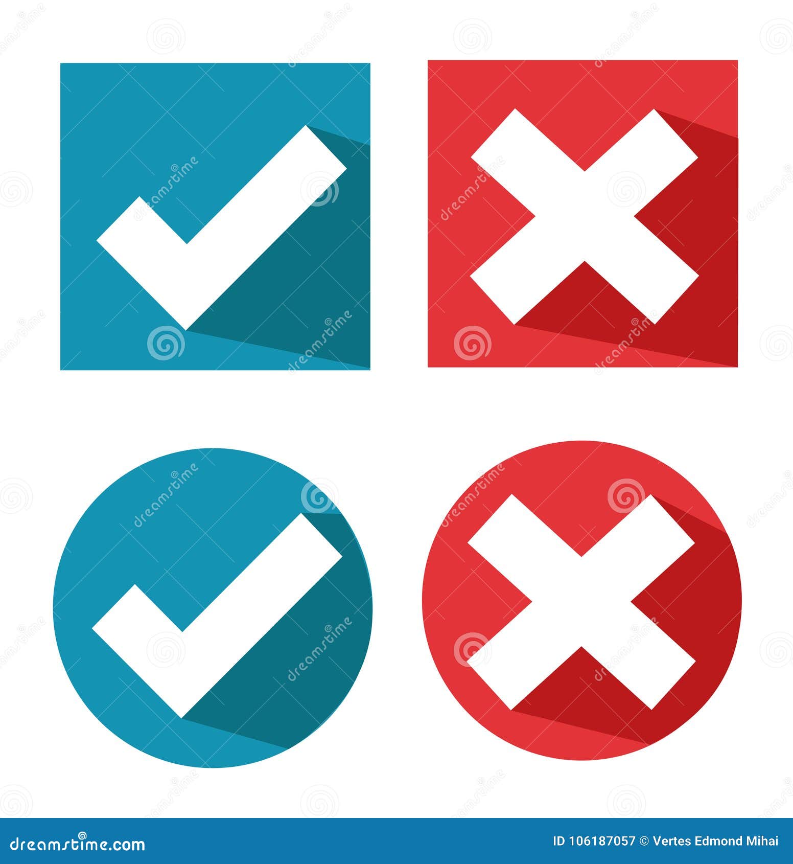 Icone Del Segno Di Spunta Di Vettore Illustrazione Vettoriale ...