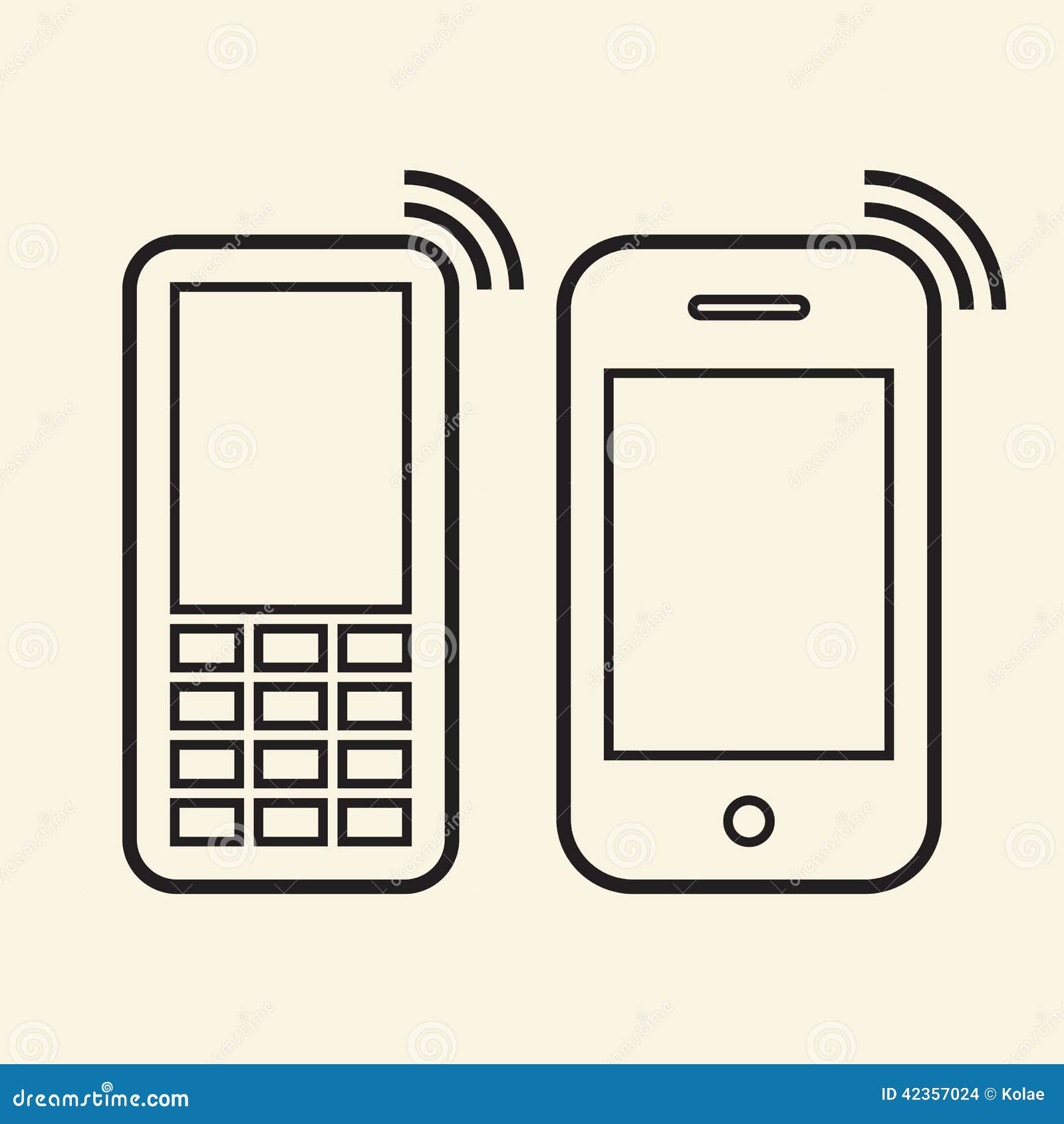 Icone Del Telefono Cellulare Illustrazione Vettoriale - Illustrazione ...