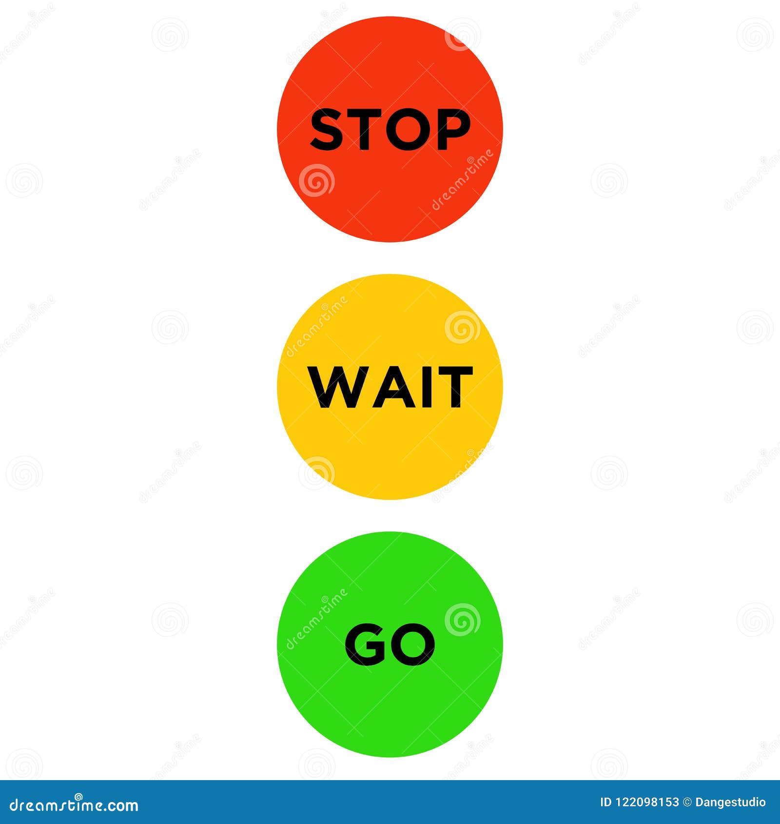 Icone Dell'interfaccia Del Semaforo Rosso, Giallo E Verde Illustrazione ...
