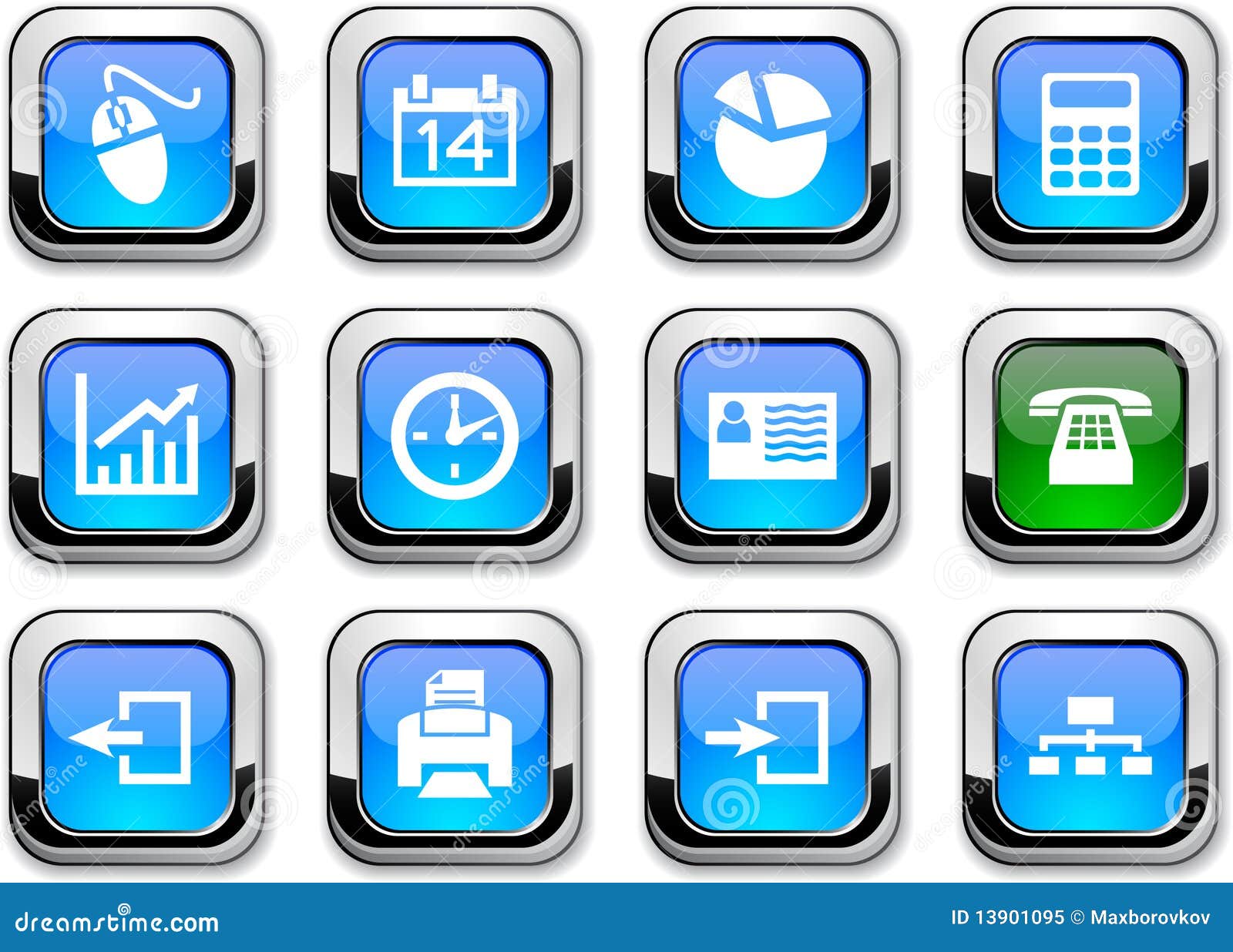 Icone dell'ufficio. illustrazione vettoriale. Illustrazione di elemento ...