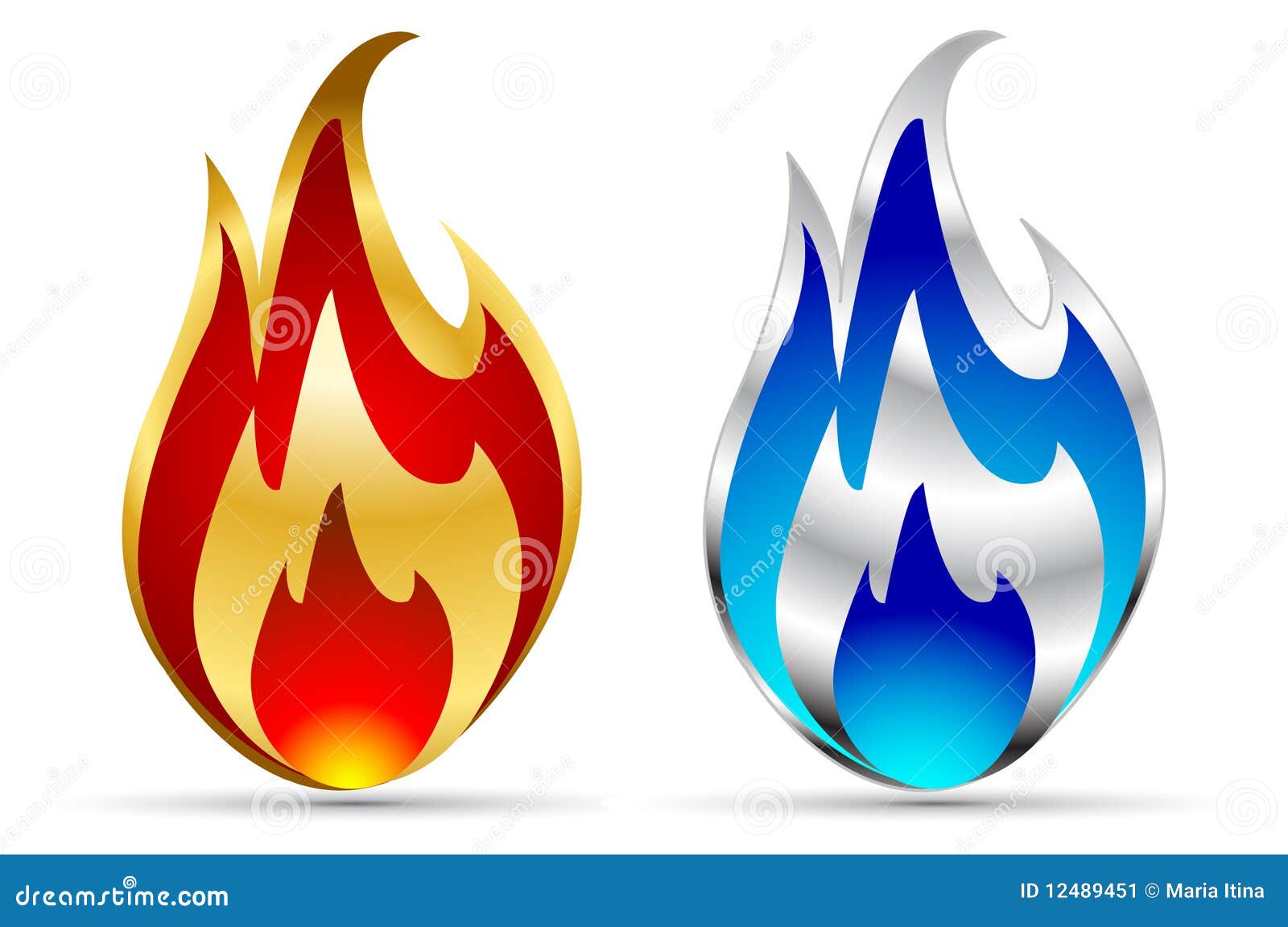 Icone Della Fiamma Di Vettore Illustrazione Vettoriale - Illustrazione ...