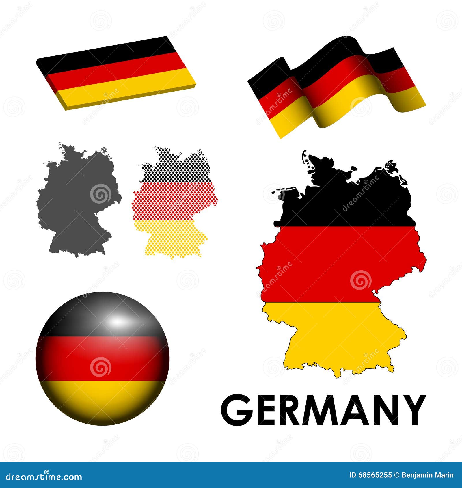 Icone della Germania illustrazione vettoriale. Illustrazione di grafico ...