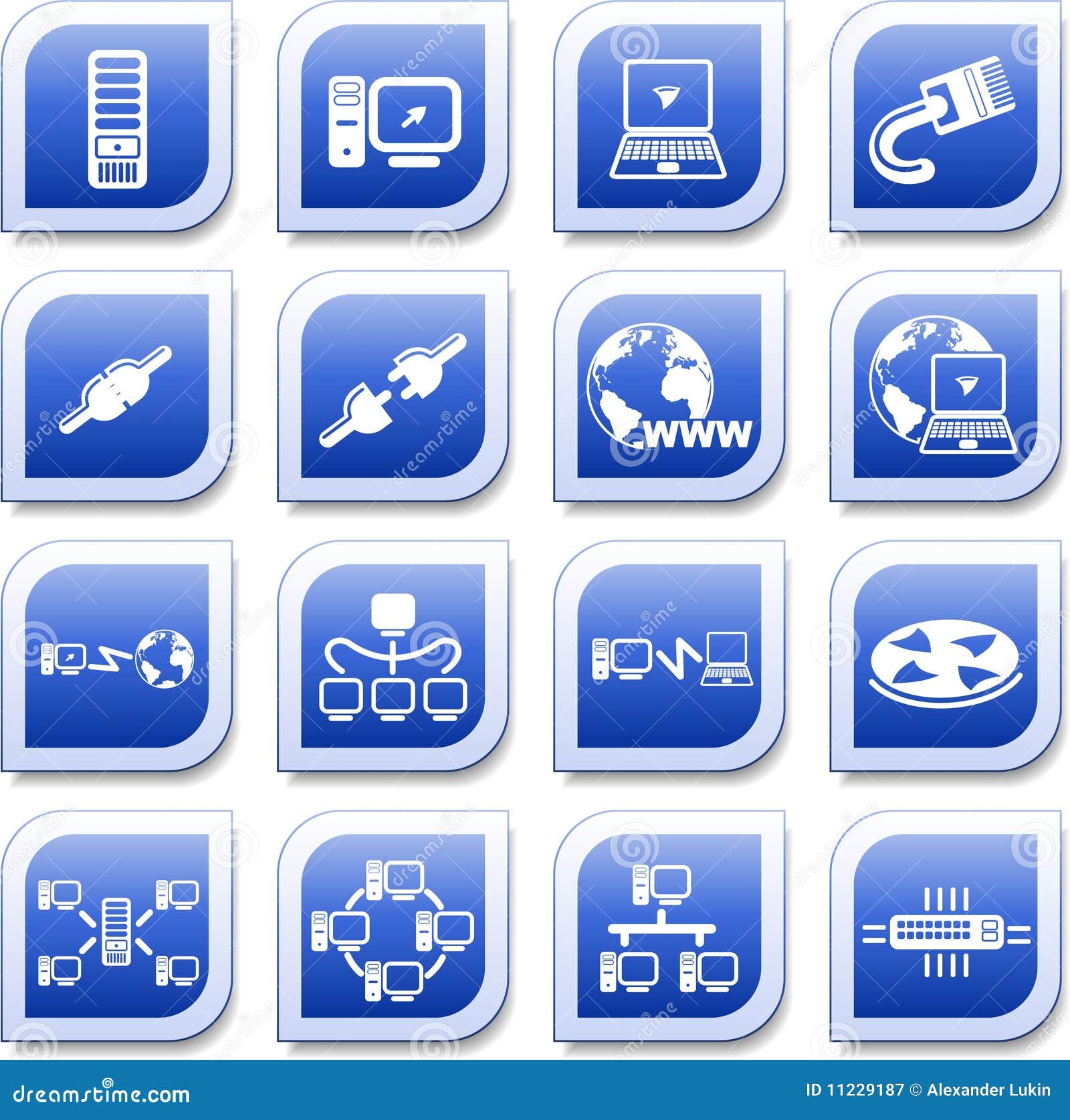 Icone della rete illustrazione vettoriale. Illustrazione di cavo - 11229187