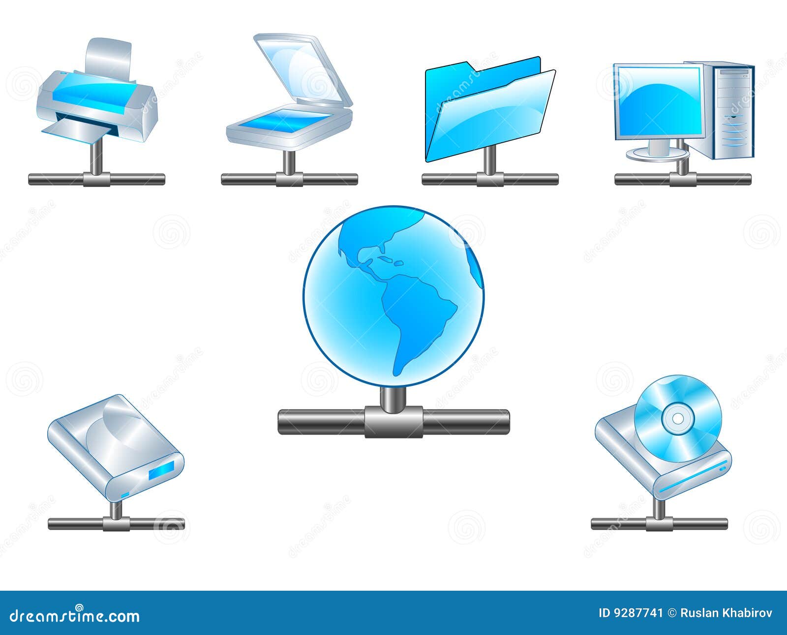 Icone della rete di affari illustrazione di stock. Illustrazione di ...