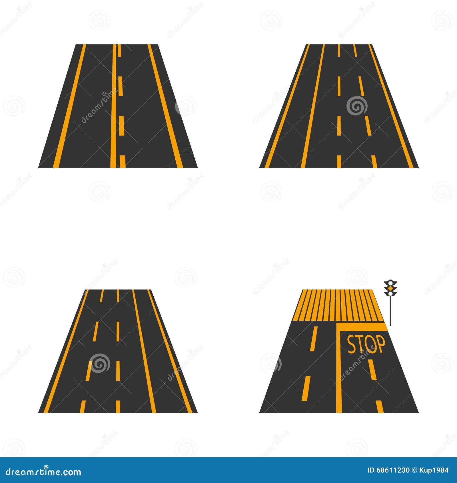 Icone Della Strada, Illustrazione Di Vettore Illustrazione Vettoriale ...