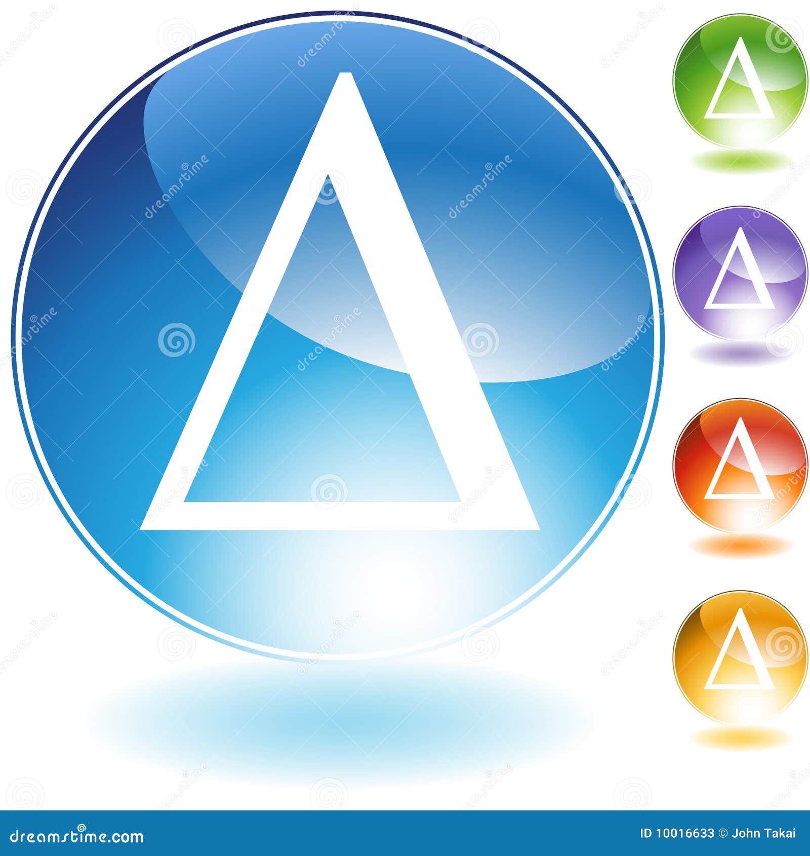 Icone - Delta Greco Di Simbolo Illustrazione Vettoriale - Illustrazione ...