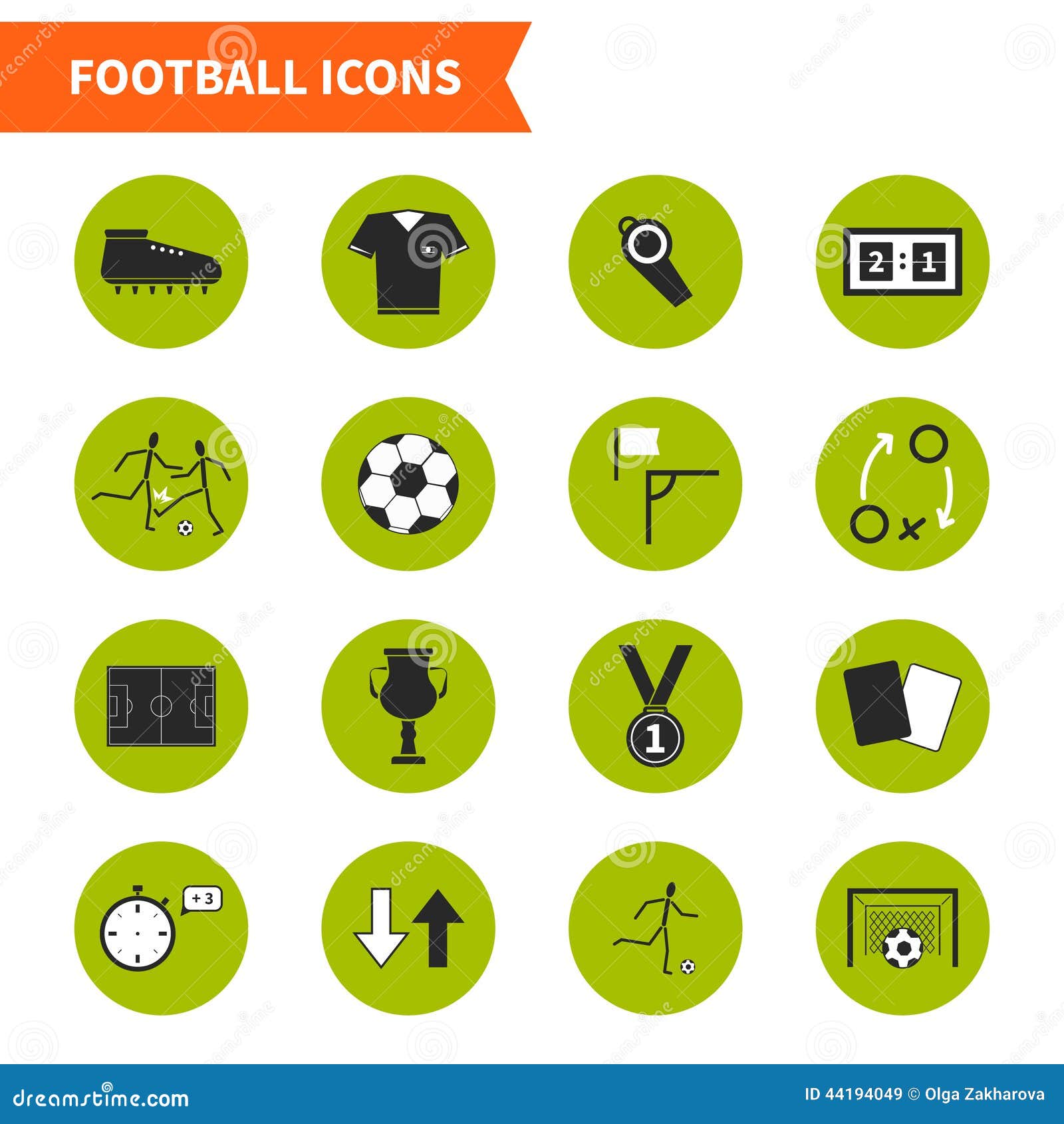 Icone di calcio illustrazione di stock. Illustrazione di calcio - 44194049