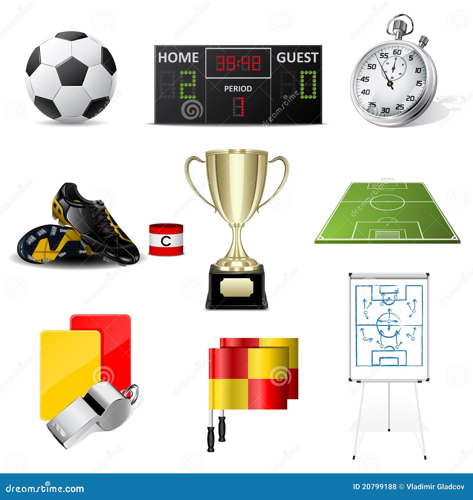 Icone di calcio di vettore illustrazione vettoriale. Illustrazione di ...