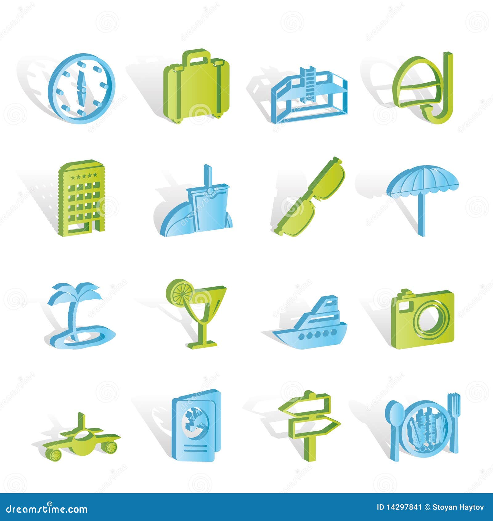 Icone Di Corsa, Di Viaggio E Di Turismo Illustrazione Vettoriale ...