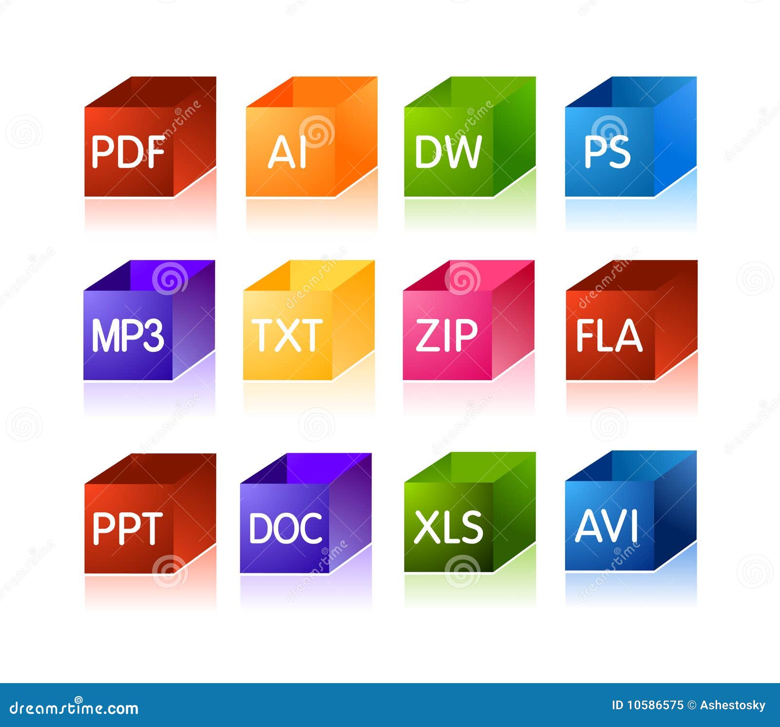 Icone Di Documento Dell'archivio E Del Software Illustrazione ...