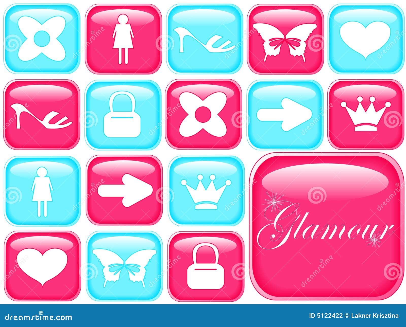 Icone di Girly illustrazione vettoriale. Illustrazione di caldo - 5122422