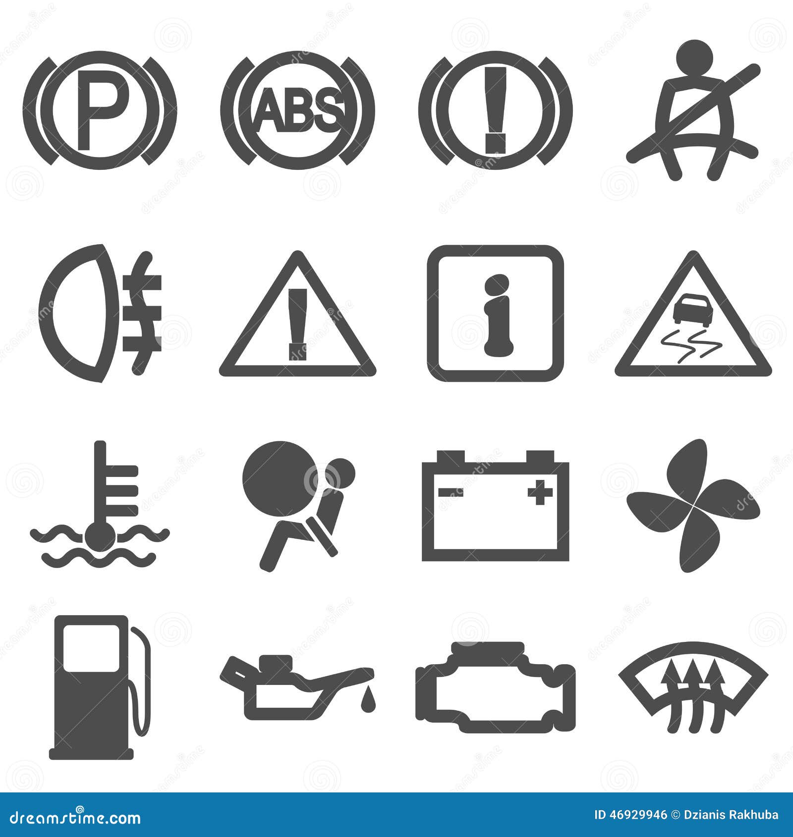 Icone di guida di veicoli illustrazione vettoriale. Illustrazione di ...