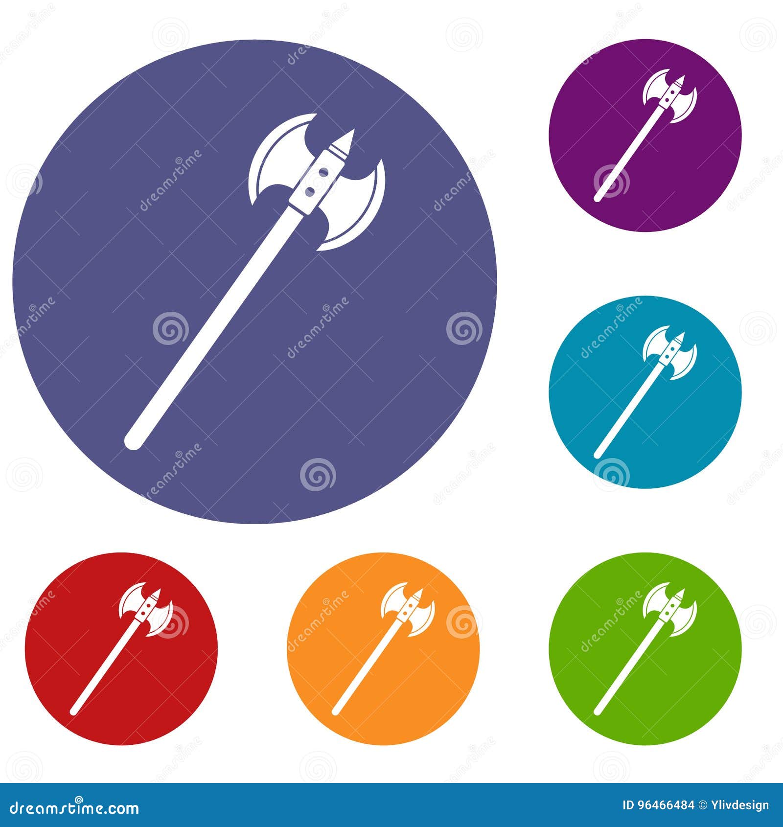 Icone Di Mazzapicchio Messe Illustrazione Vettoriale - Illustrazione di ...