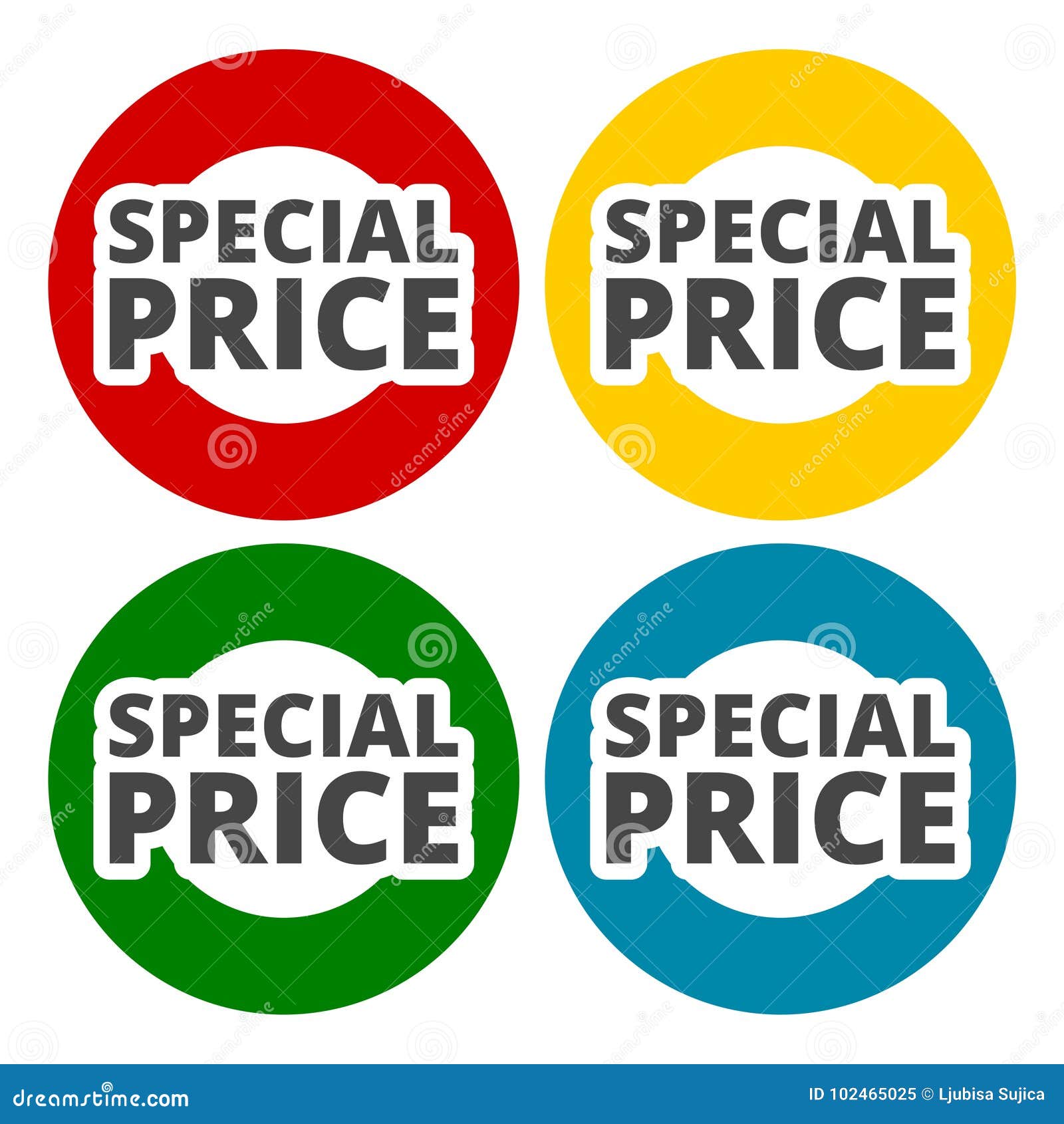 Icone Di Prezzi Speciali Messe Illustrazione Vettoriale - Illustrazione ...