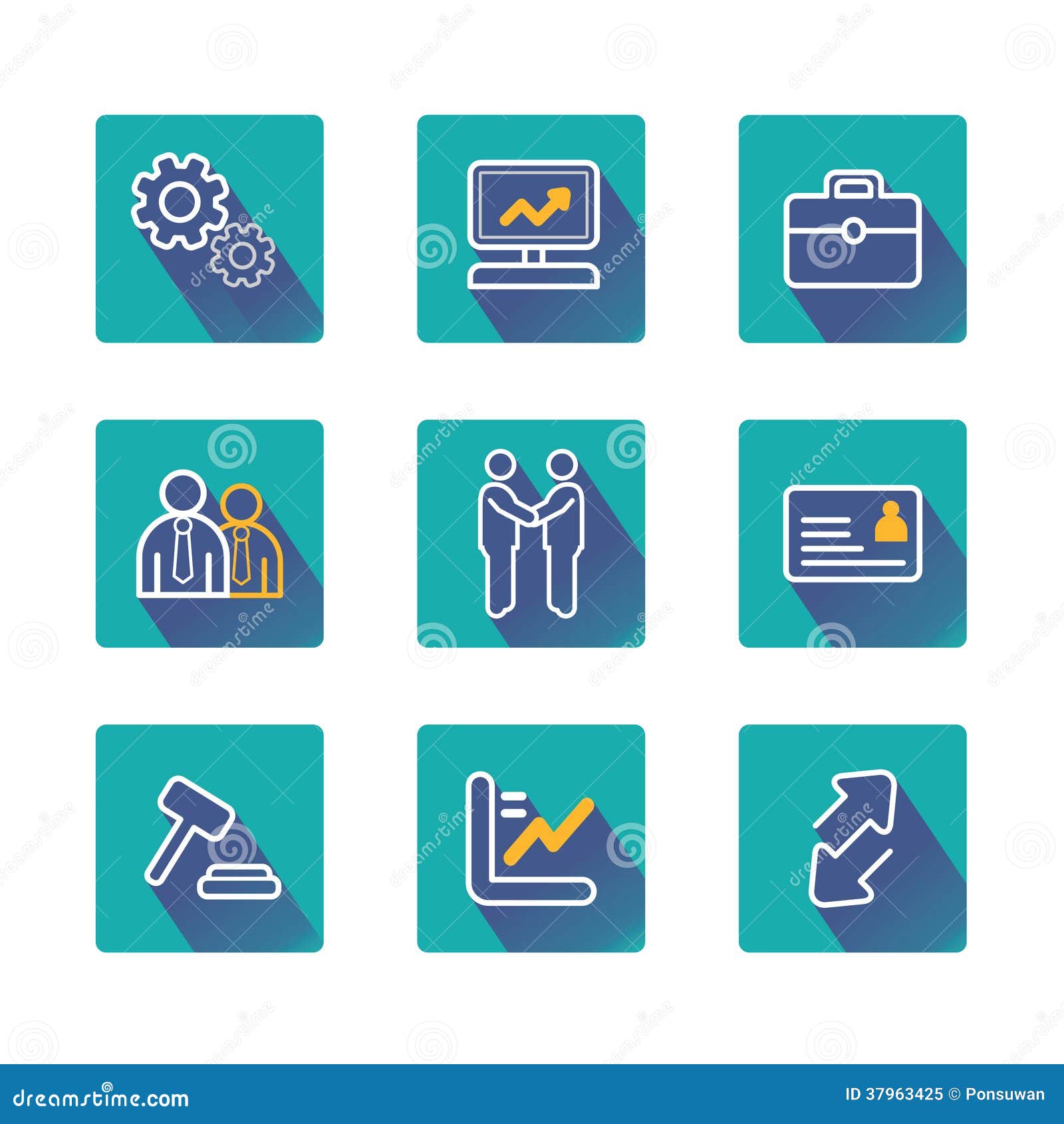 Icone E Apps Di Concetto Di Progetto Stabilito. Icone Per Il Web D ...