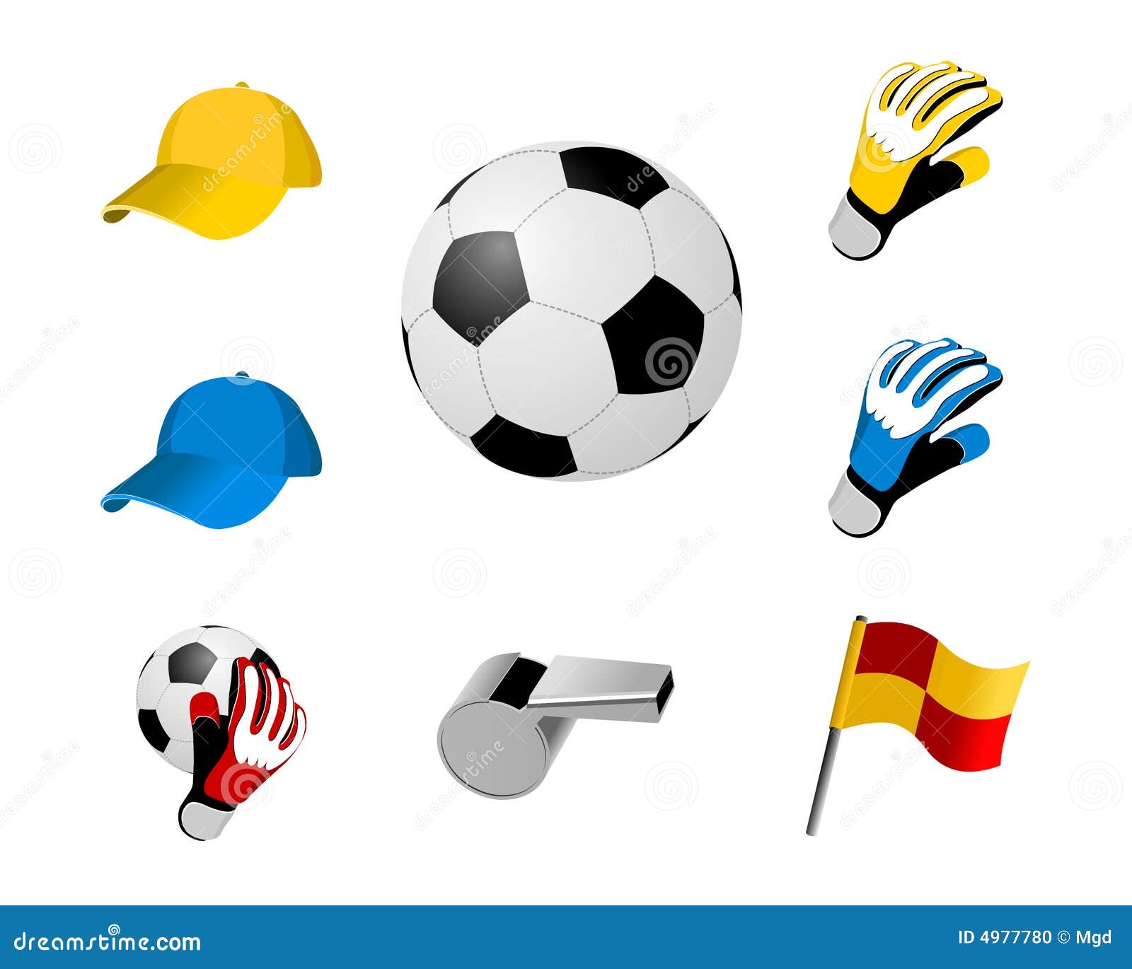 Icone Gioco Del Calcio/di Calcio Illustrazione di Stock - Illustrazione ...