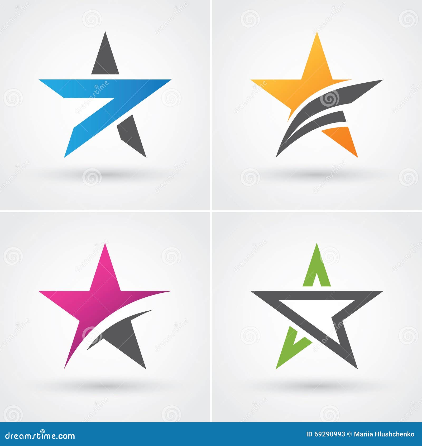 Icone quattro stelle illustrazione vettoriale. Illustrazione di ...