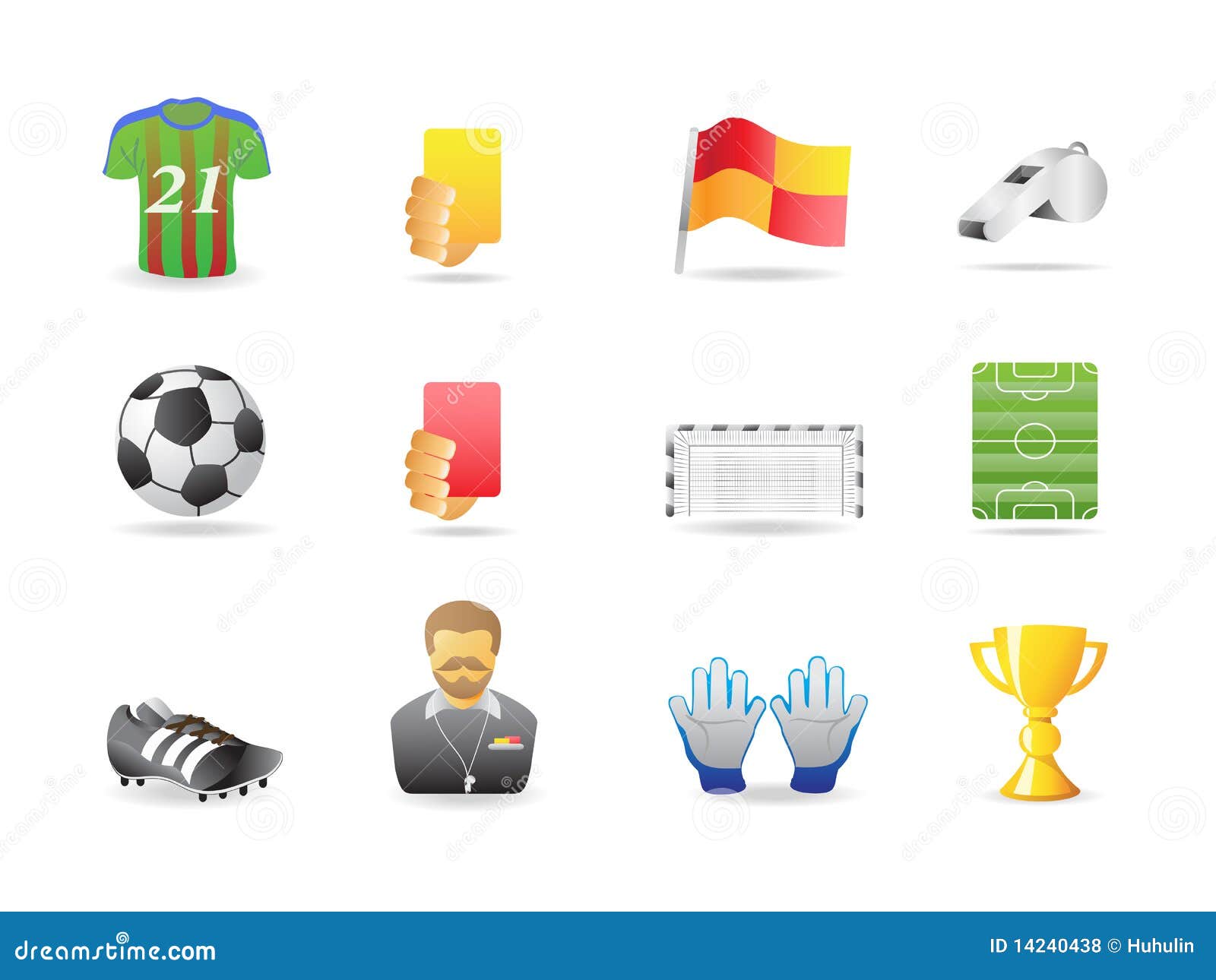 Icone relative di calcio illustrazione vettoriale. Illustrazione di ...