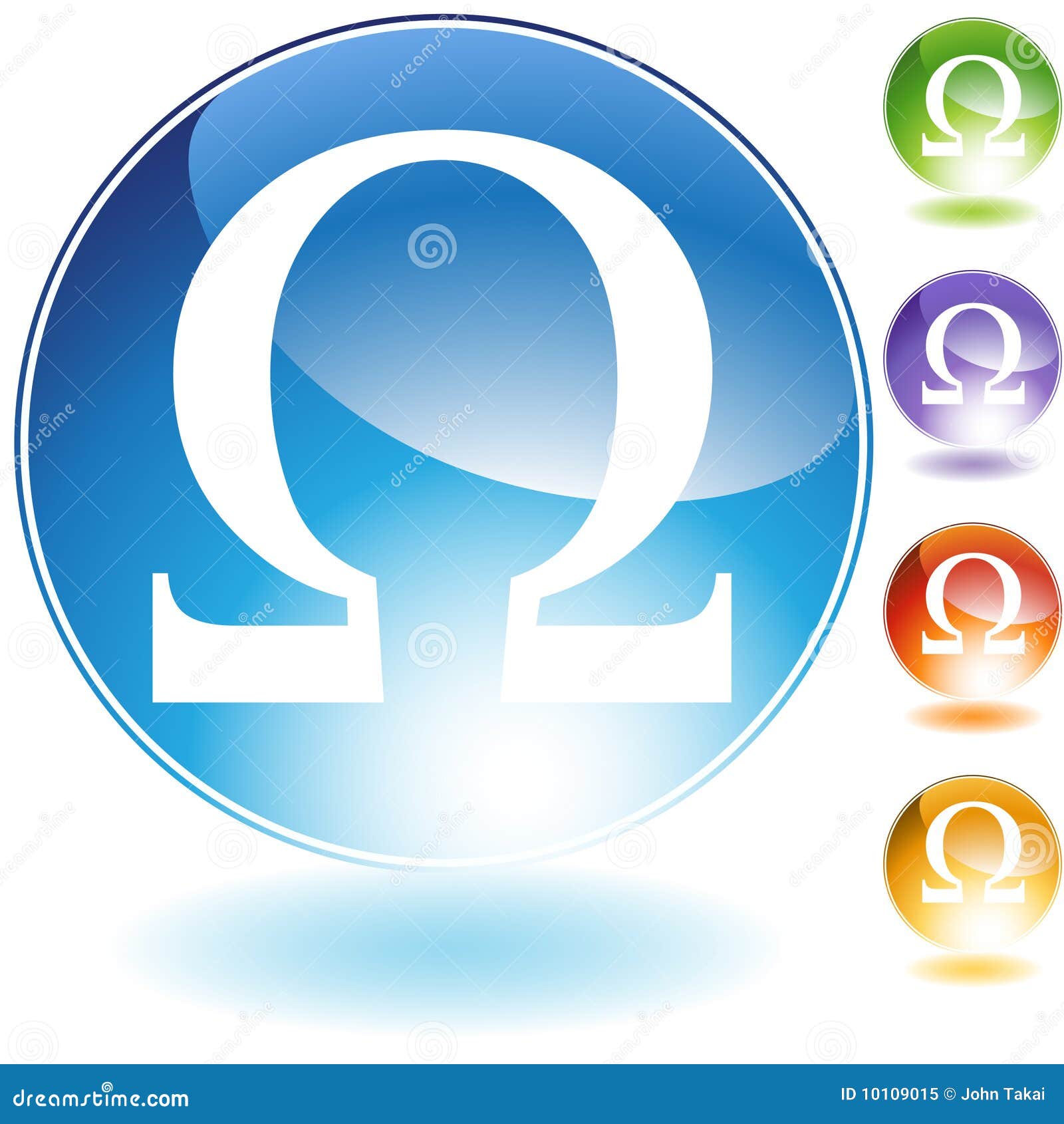 Icone - Simbolo Greco Omega Illustrazione Vettoriale - Illustrazione di ...