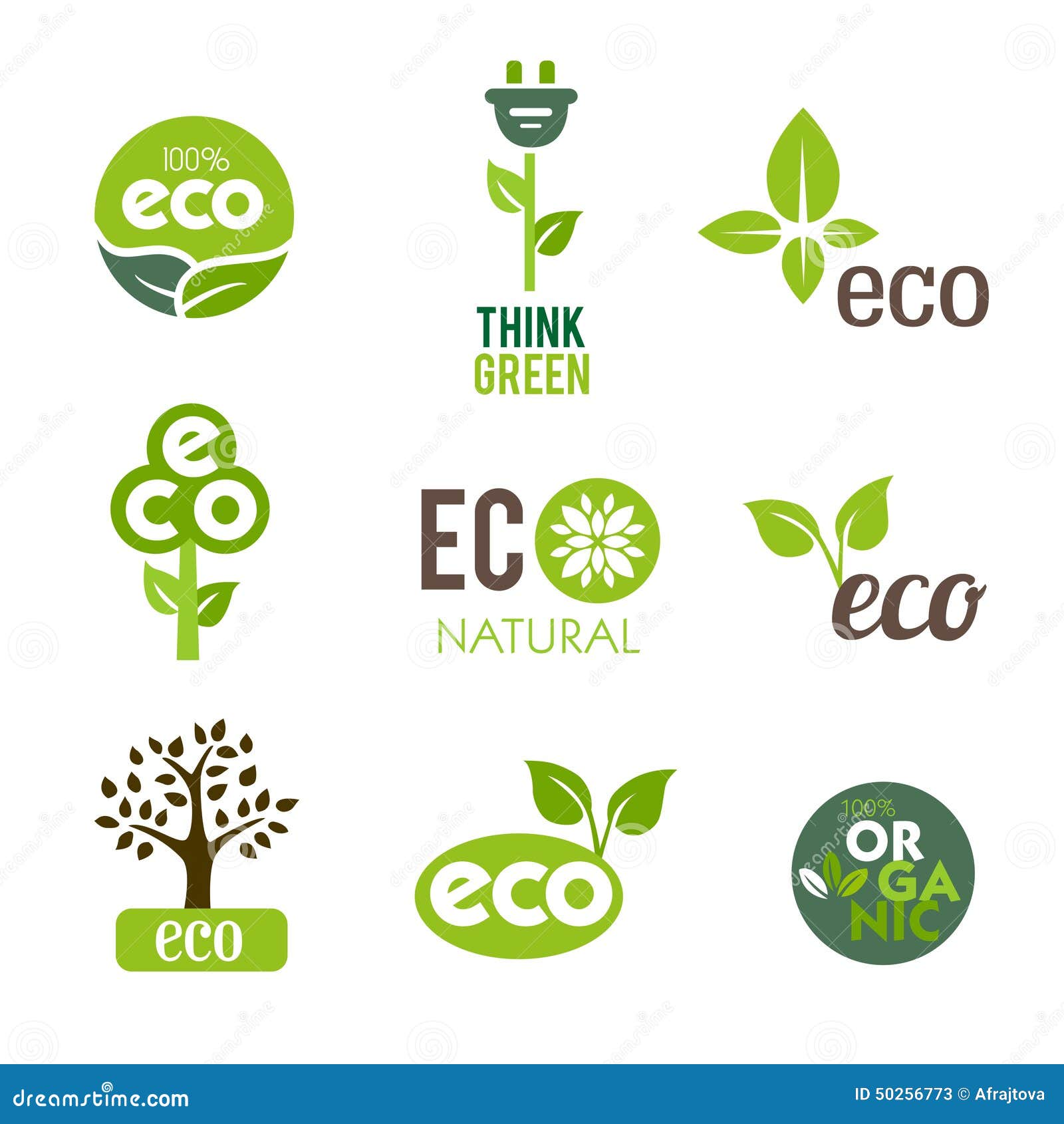 Icone verdi di Eco illustrazione vettoriale. Illustrazione di ...