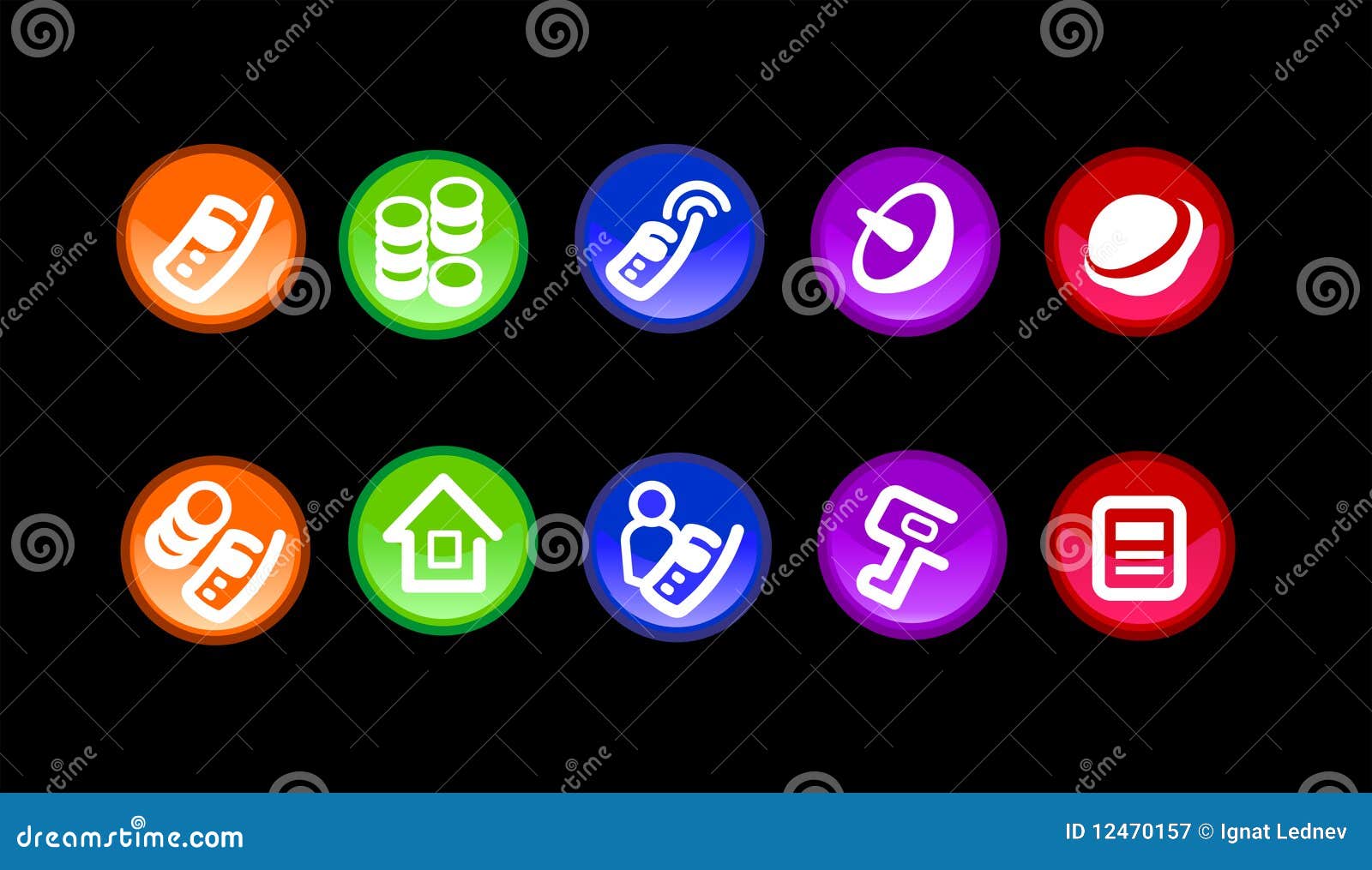 Icong D'opérations Bancaires Illustration de Vecteur - Illustration du ...