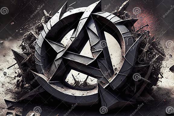 Symbolic Expression of Anarchy on a Dystopian Landscape - Generative AI ...