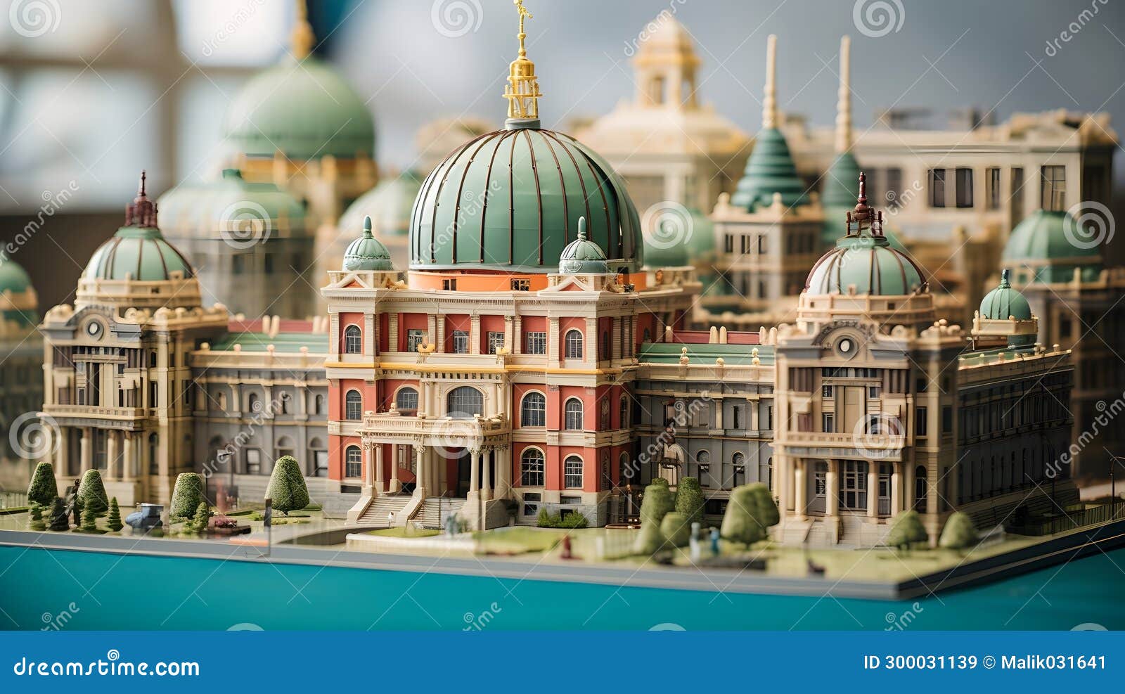 Iconic Architectural Landmarks Transformed into Toy House Models Stock ...