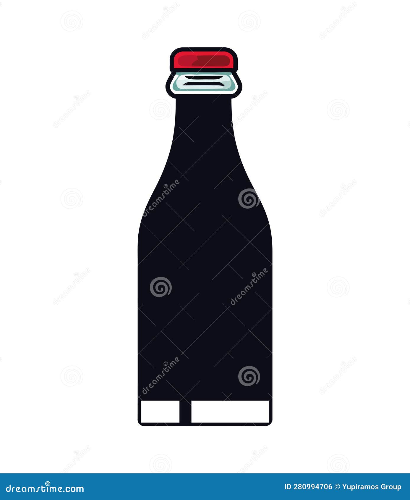 Iconic Beer Bottle Design Symbolizes Celebration at Pub Stock Vector ...