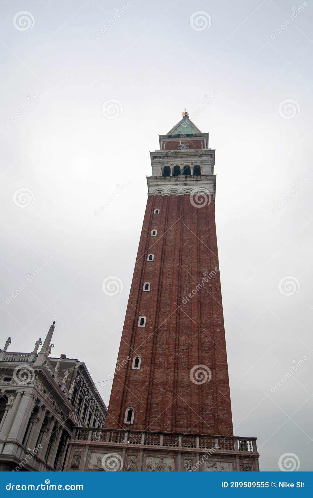 Bell Tower , Venice, Italy stock image. Image of iconic - 209509555