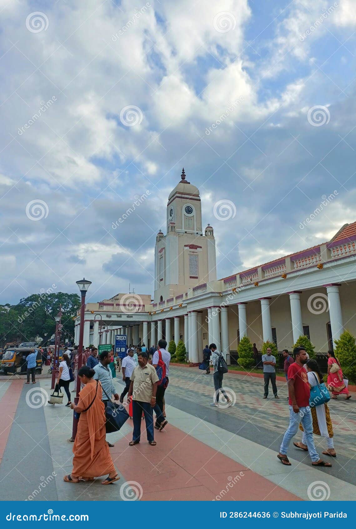 The Iconic Clock Tower in Mysore Junction Railway Station Editorial ...